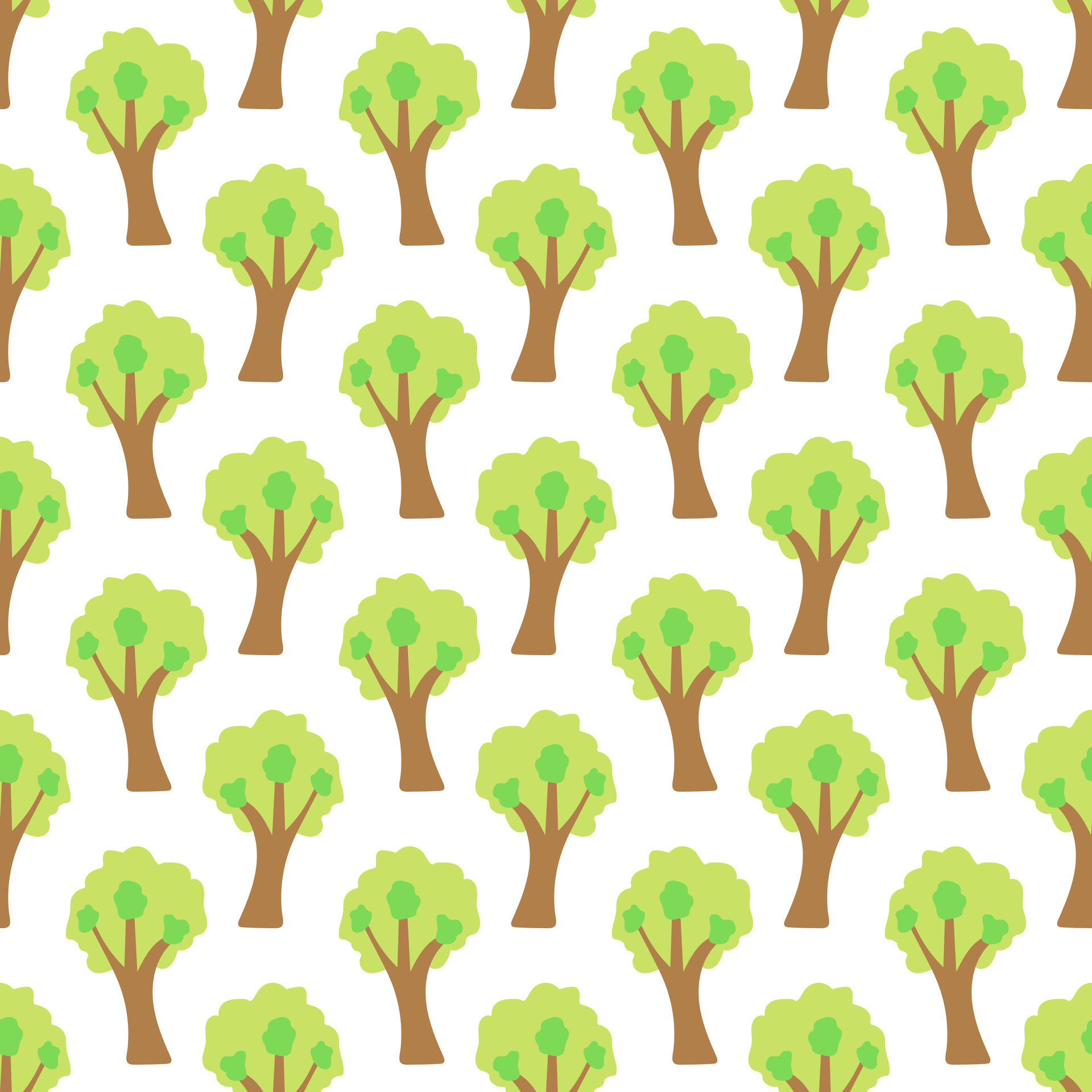 Tree seamless pattern. Environmental vector 36287267 Vector Art at Vecteezy