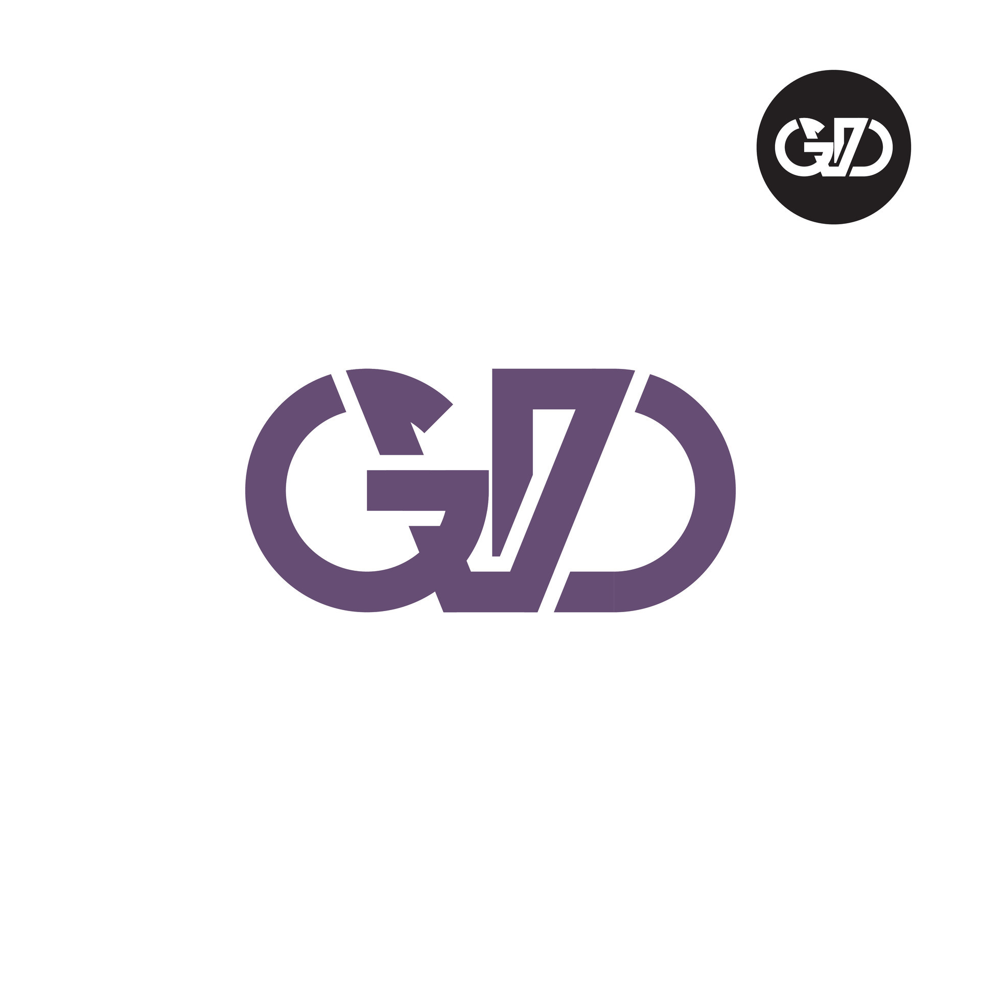 Letter GVD Monogram Logo Design 36288334 Vector Art at Vecteezy