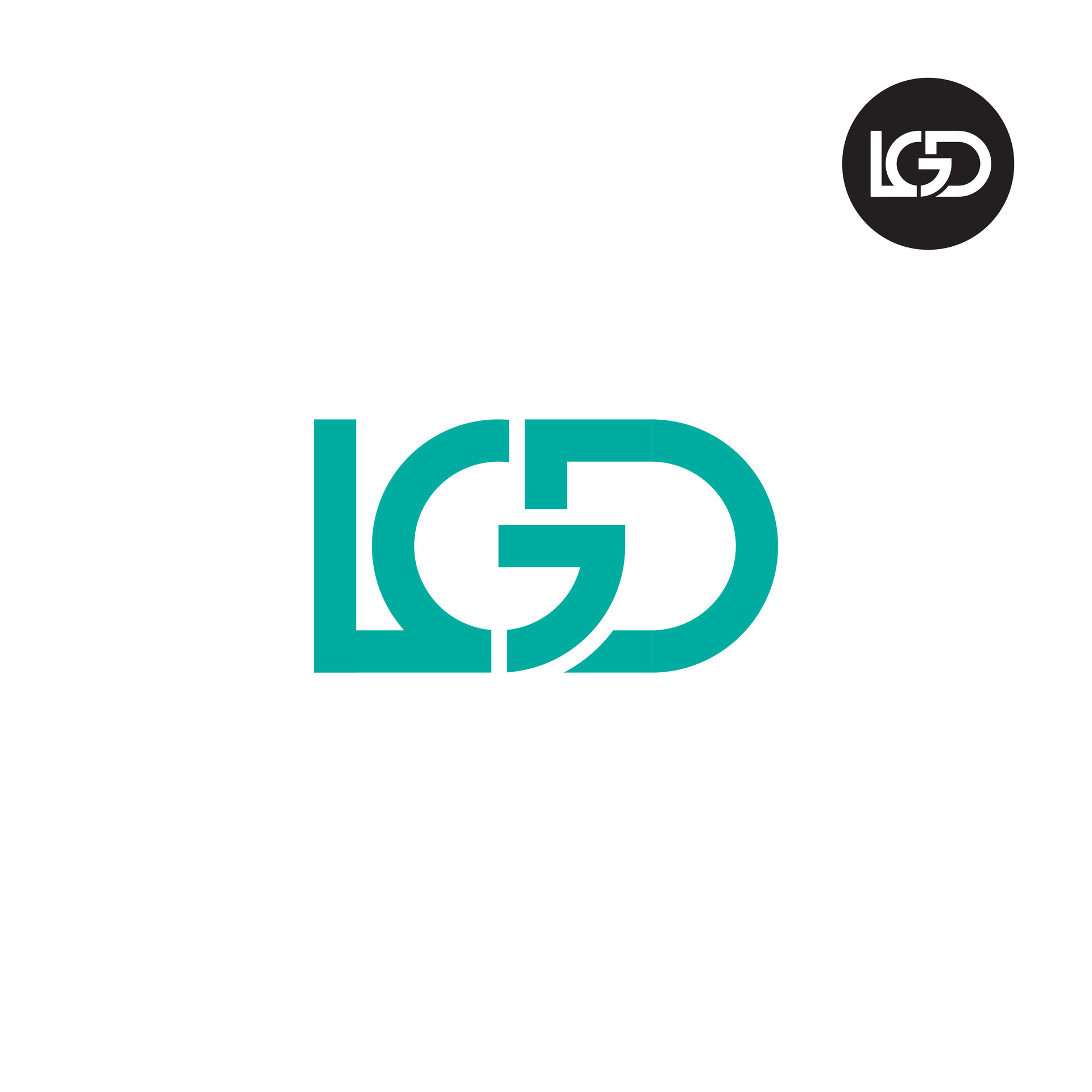 Letter LGD Monogram Logo Design 36288454 Vector Art at Vecteezy