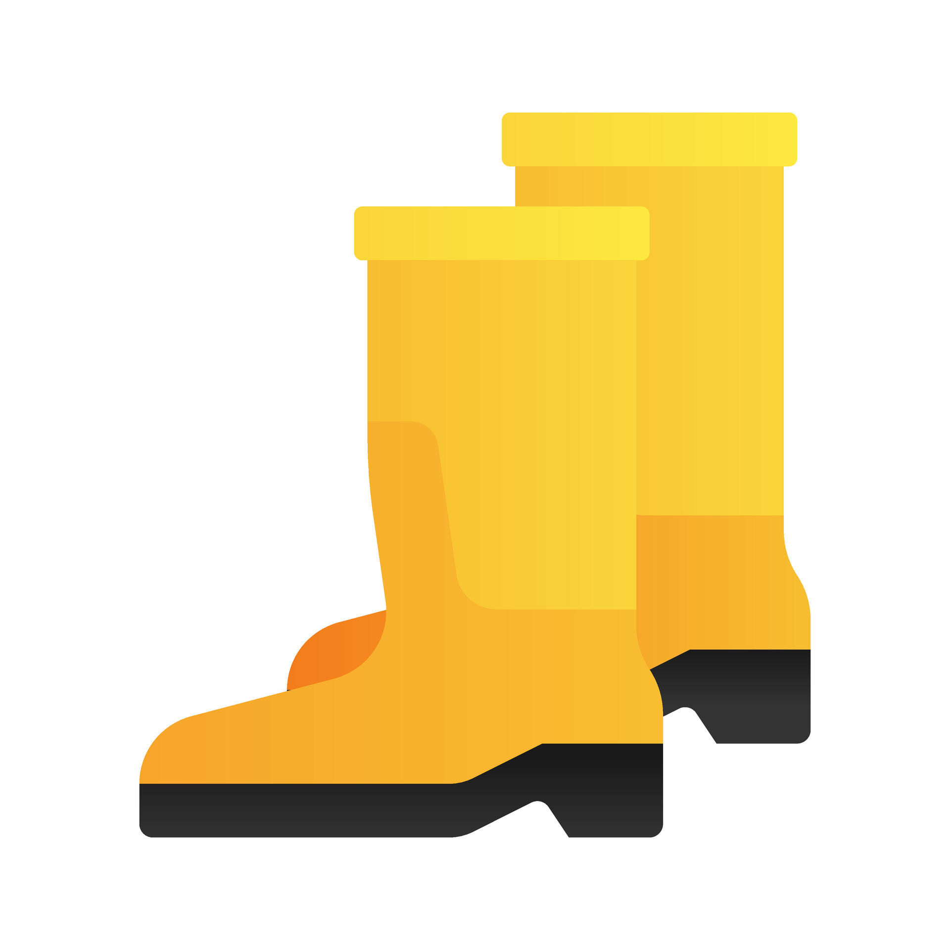 Boot icon in gradient fill style with high vector quality suitable for ...