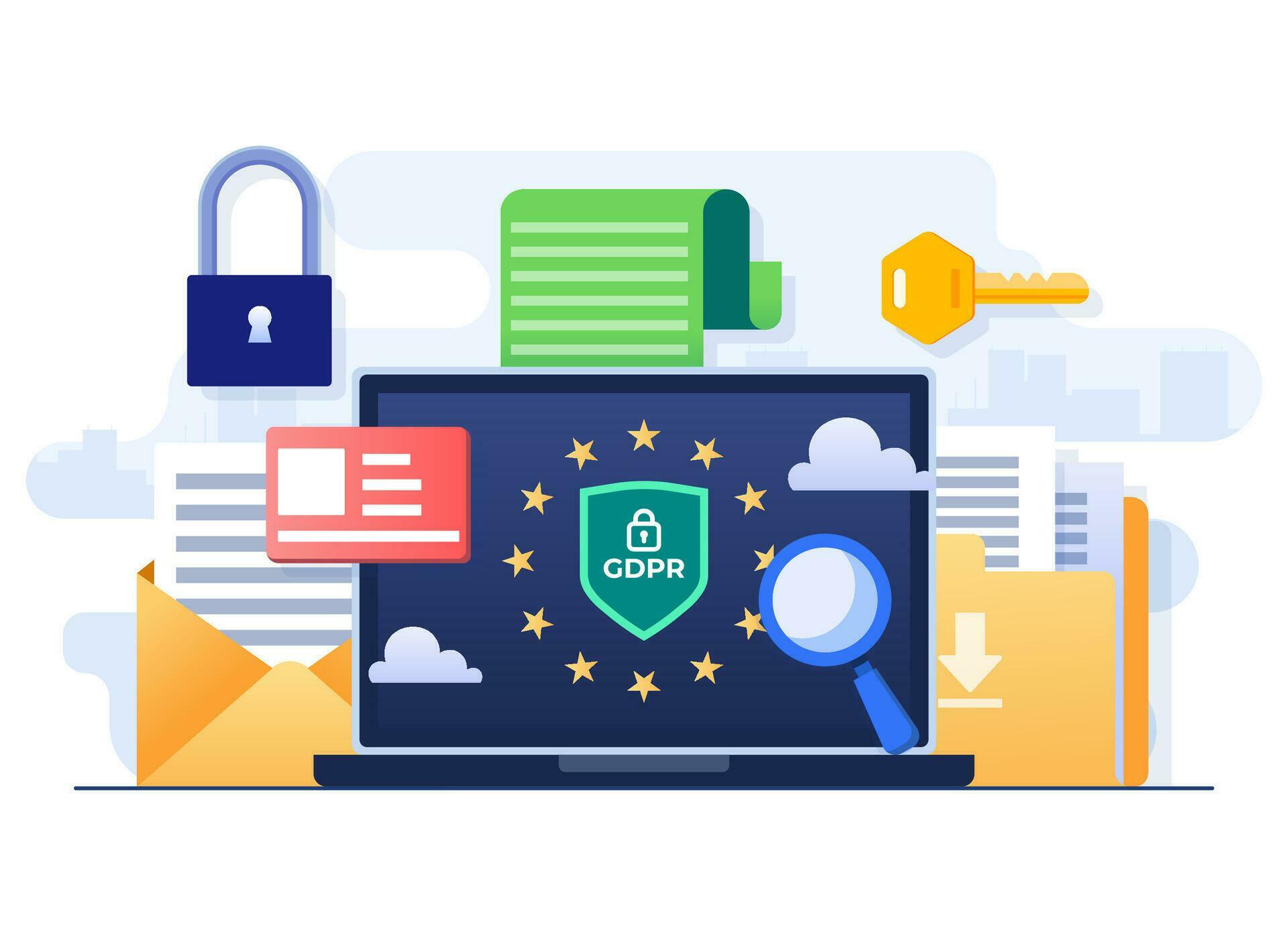 Gdpr General Data Protection Regulation Network Data Security Confidential Data Protection