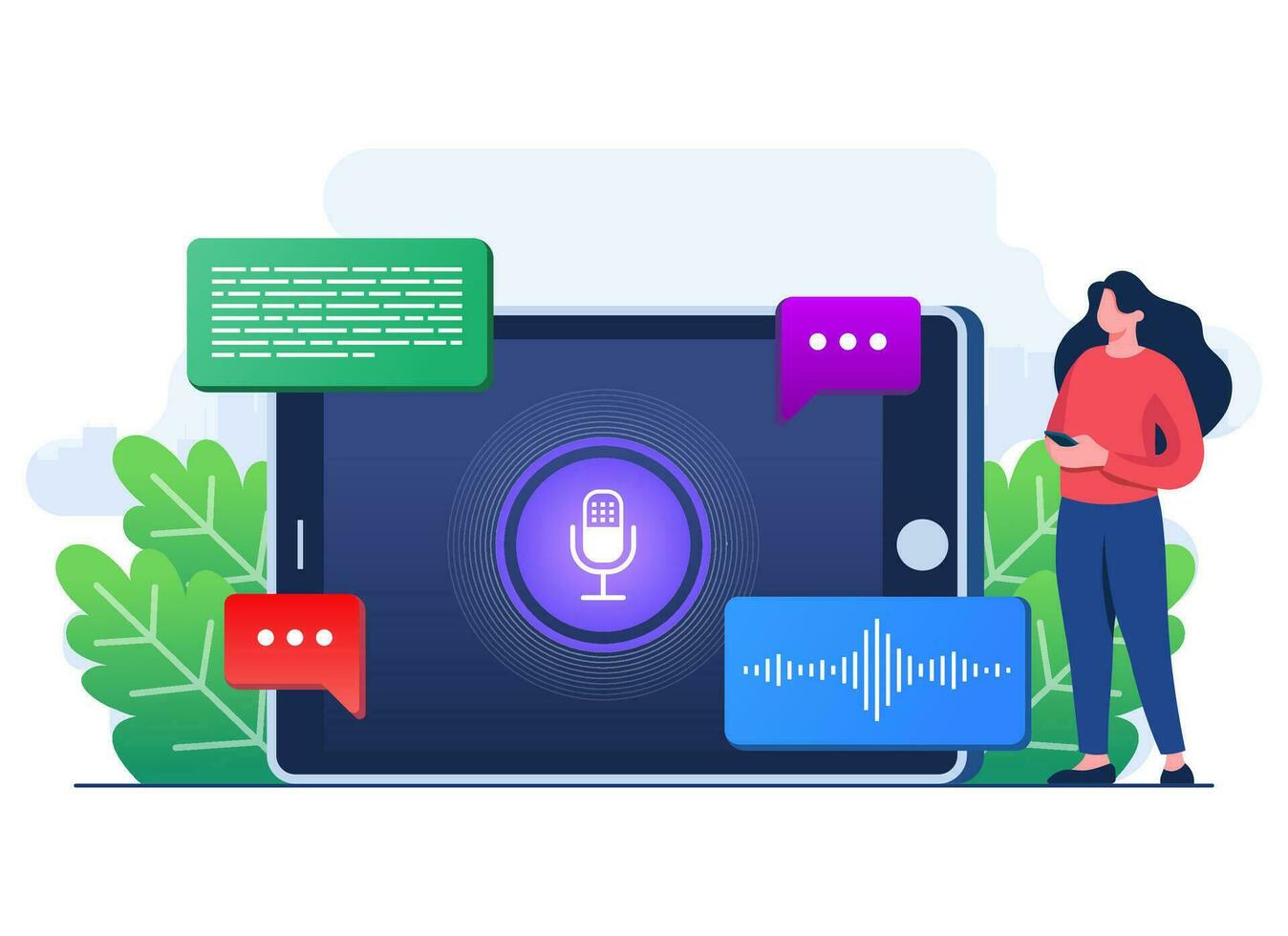 Speech recognition, Convert online voice messages into text using ...