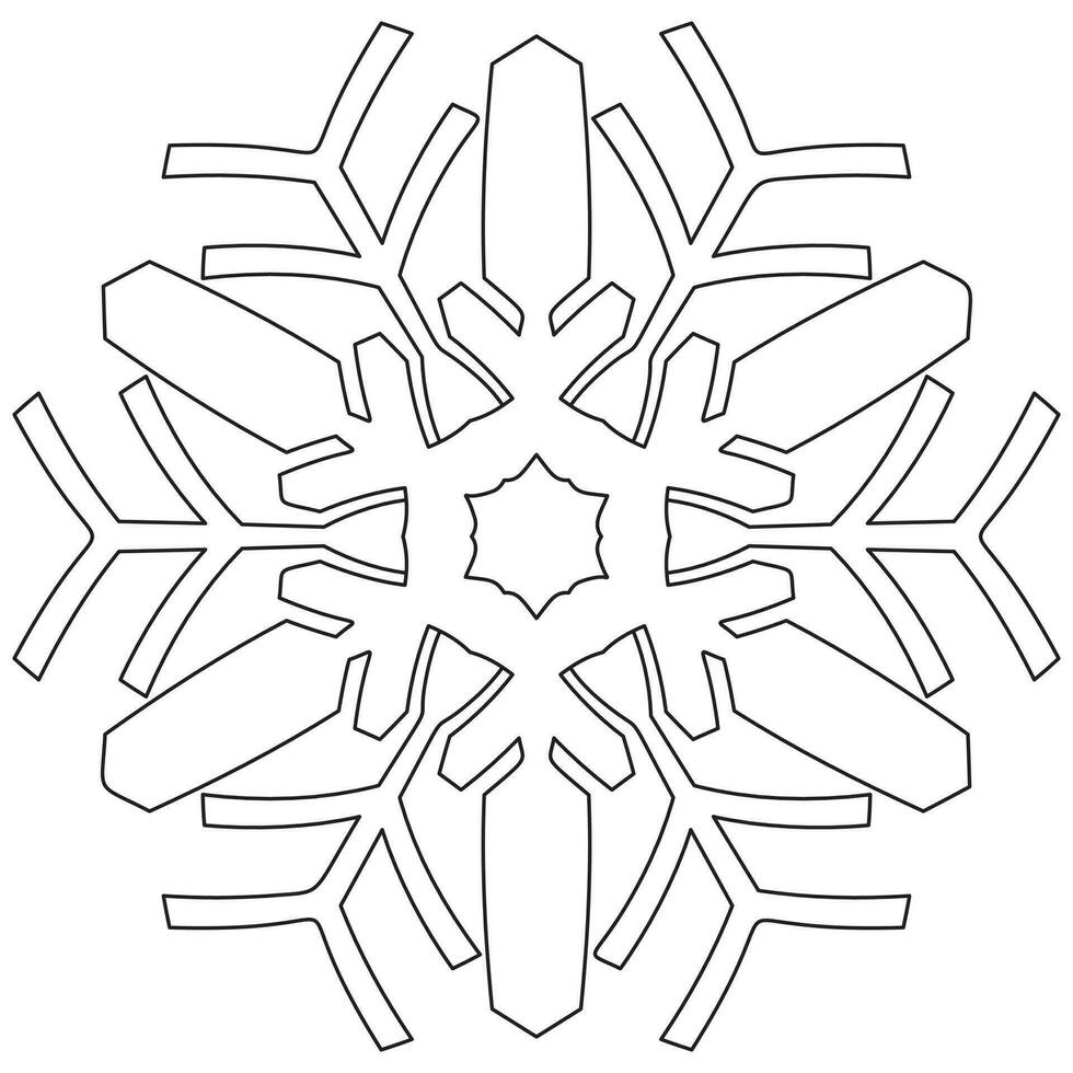 snowflake mandala coloring pages free
