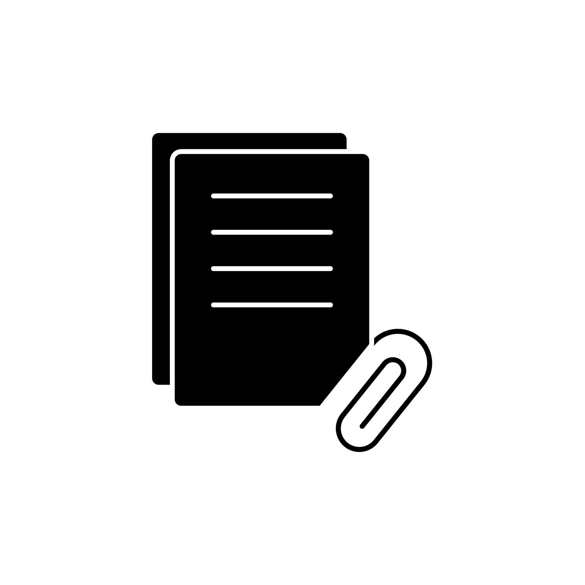 Attachment Concept Line Icon Simple Element Illustration Attachment Concept Outline Symbol