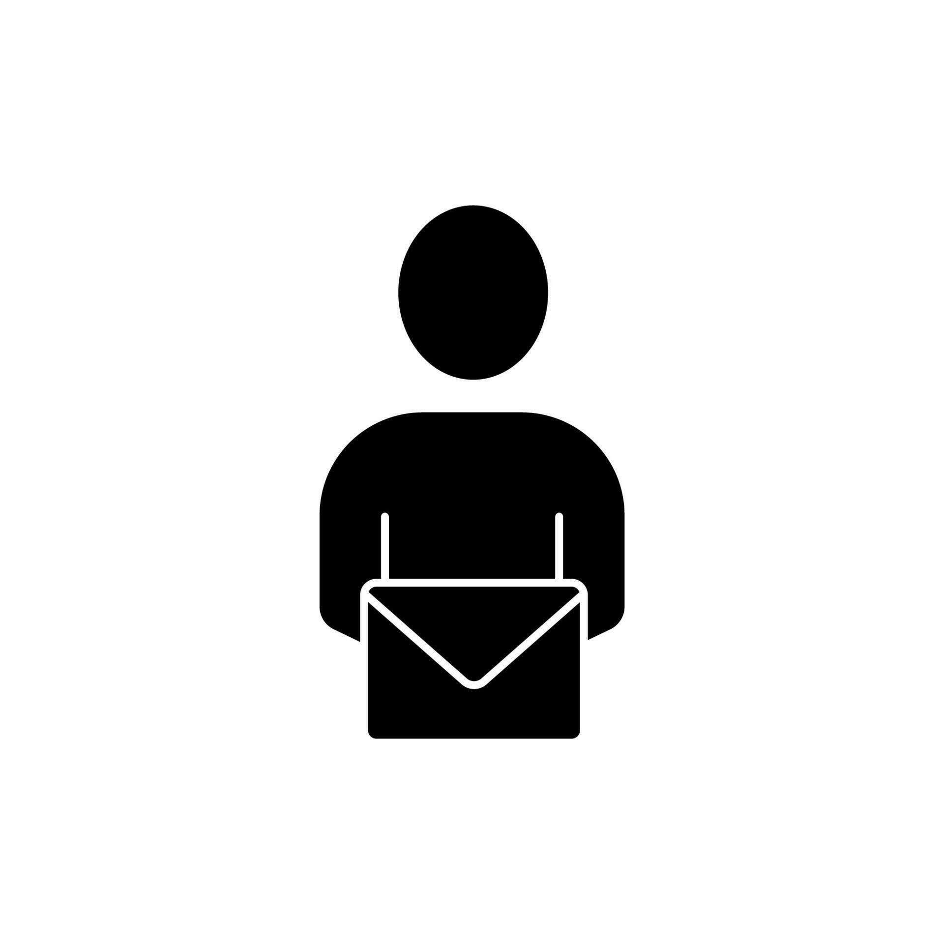 postman concept line icon. Simple element illustration. postman concept ...