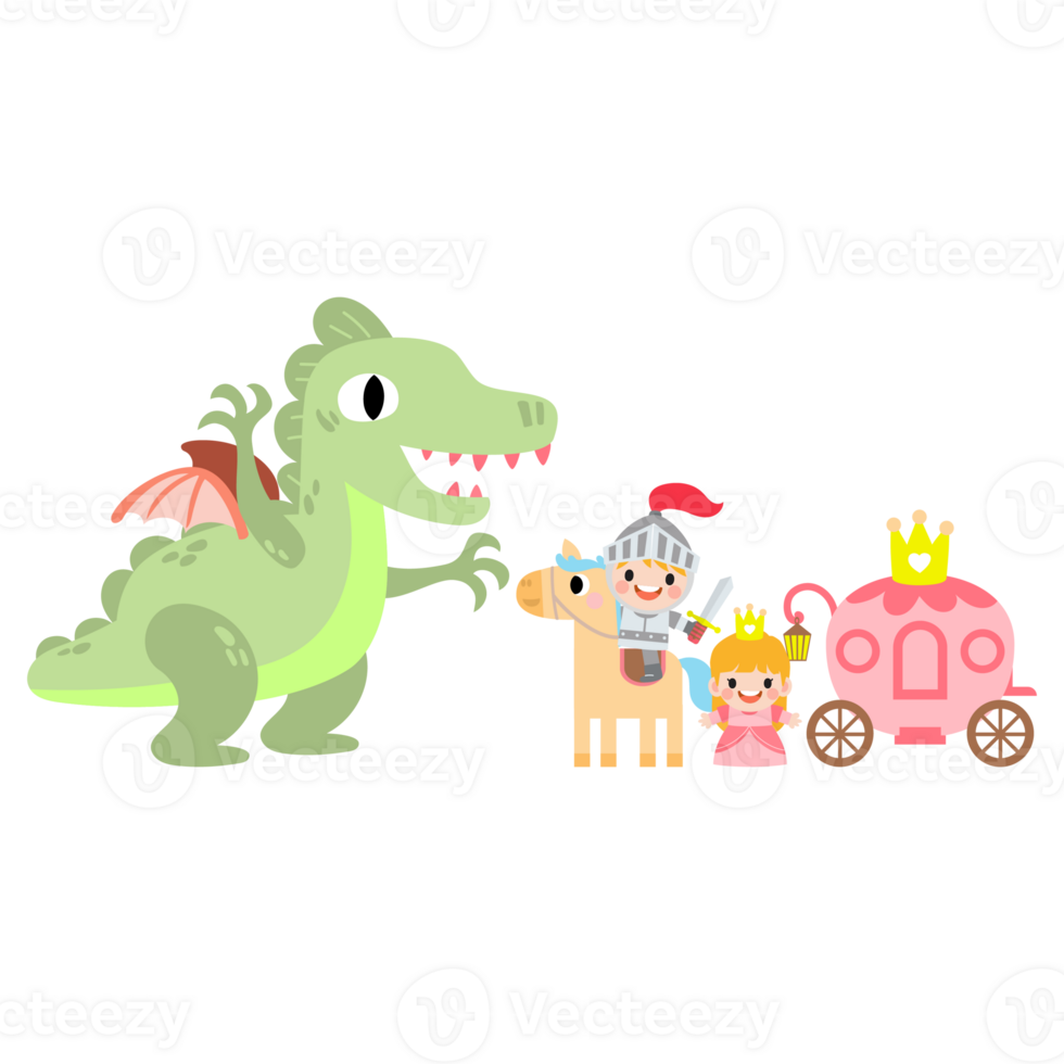 Fantasy knight princess and dragon . prince on horseback holding sword ...