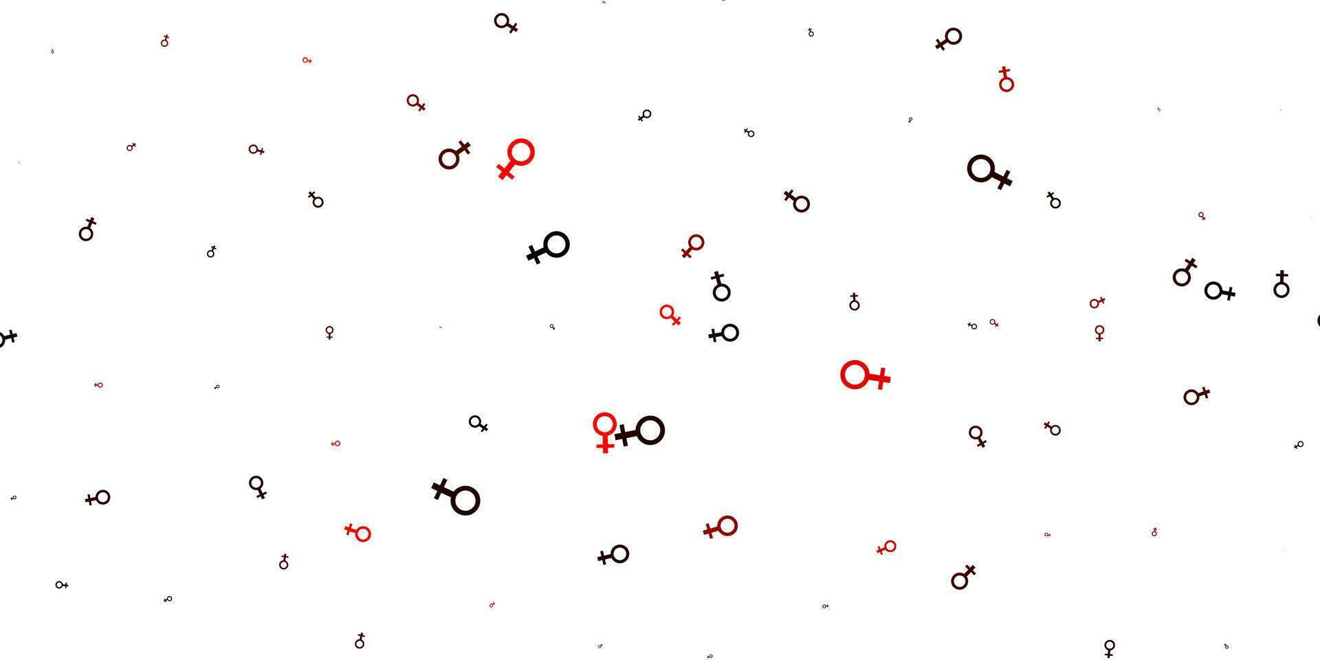 Light Red vector pattern with feminism elements. 36302570 Vector Art at ...