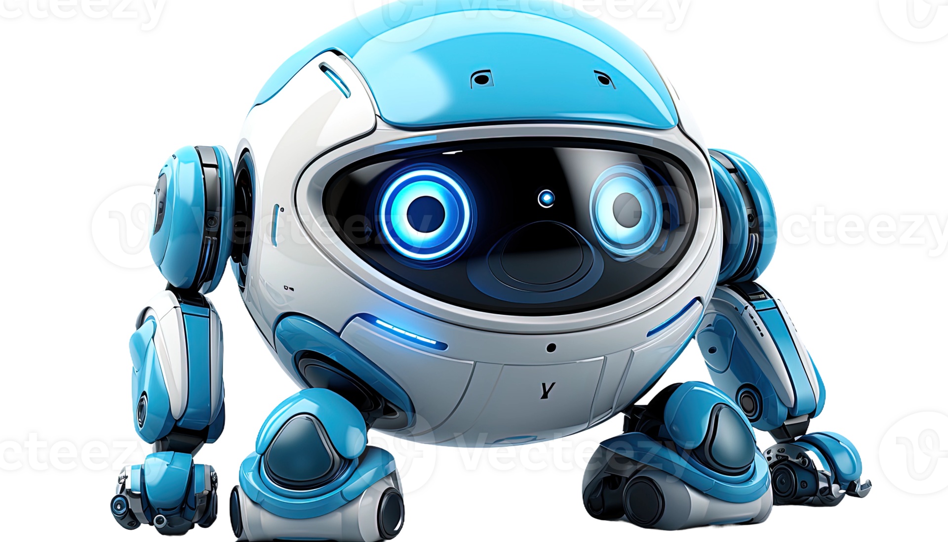 AI generated Futuristic robot clipart, transparent background, AI ...