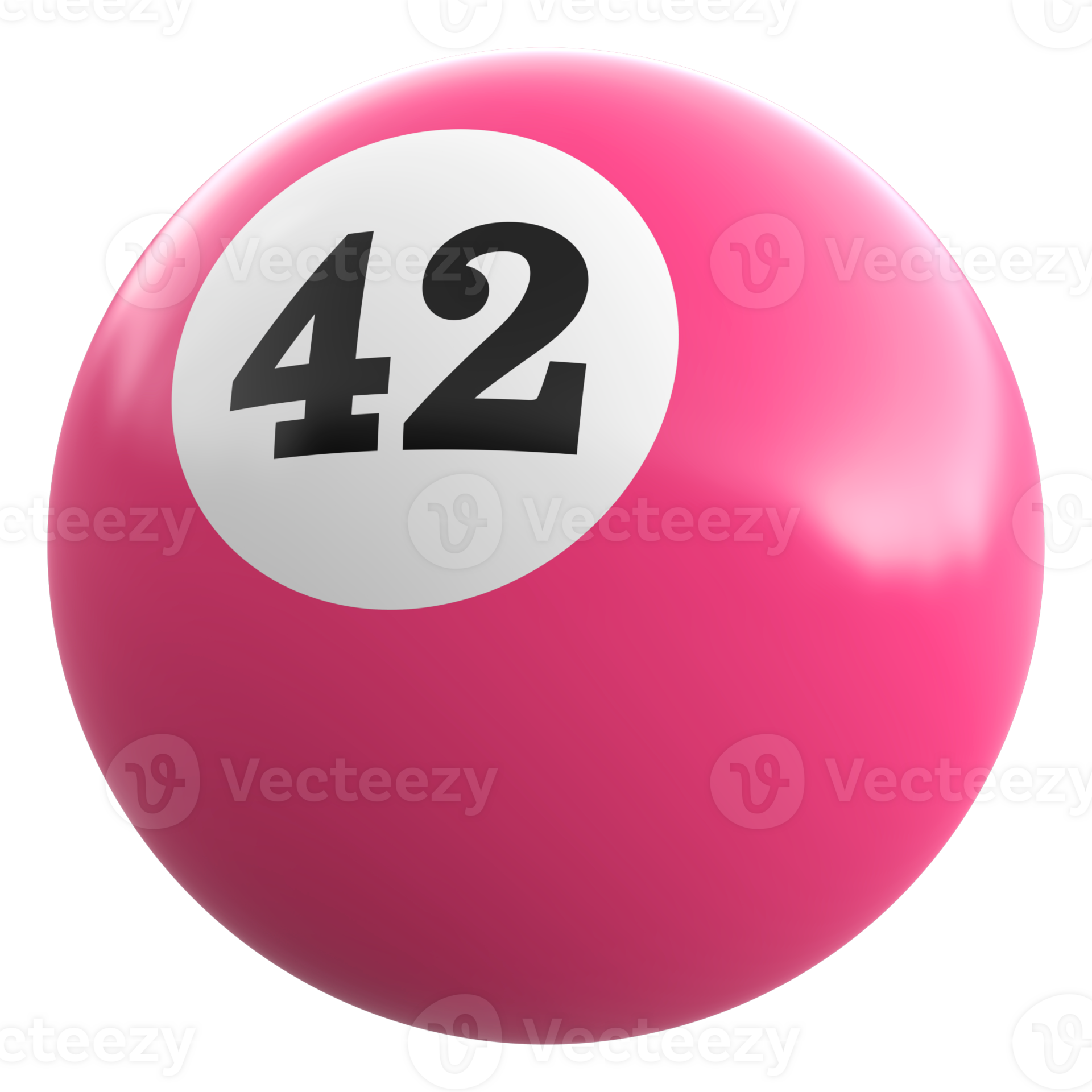 42 Number 3d Ball Pink 36304168 PNG 42-number-3d-ball-pink-36304168-png