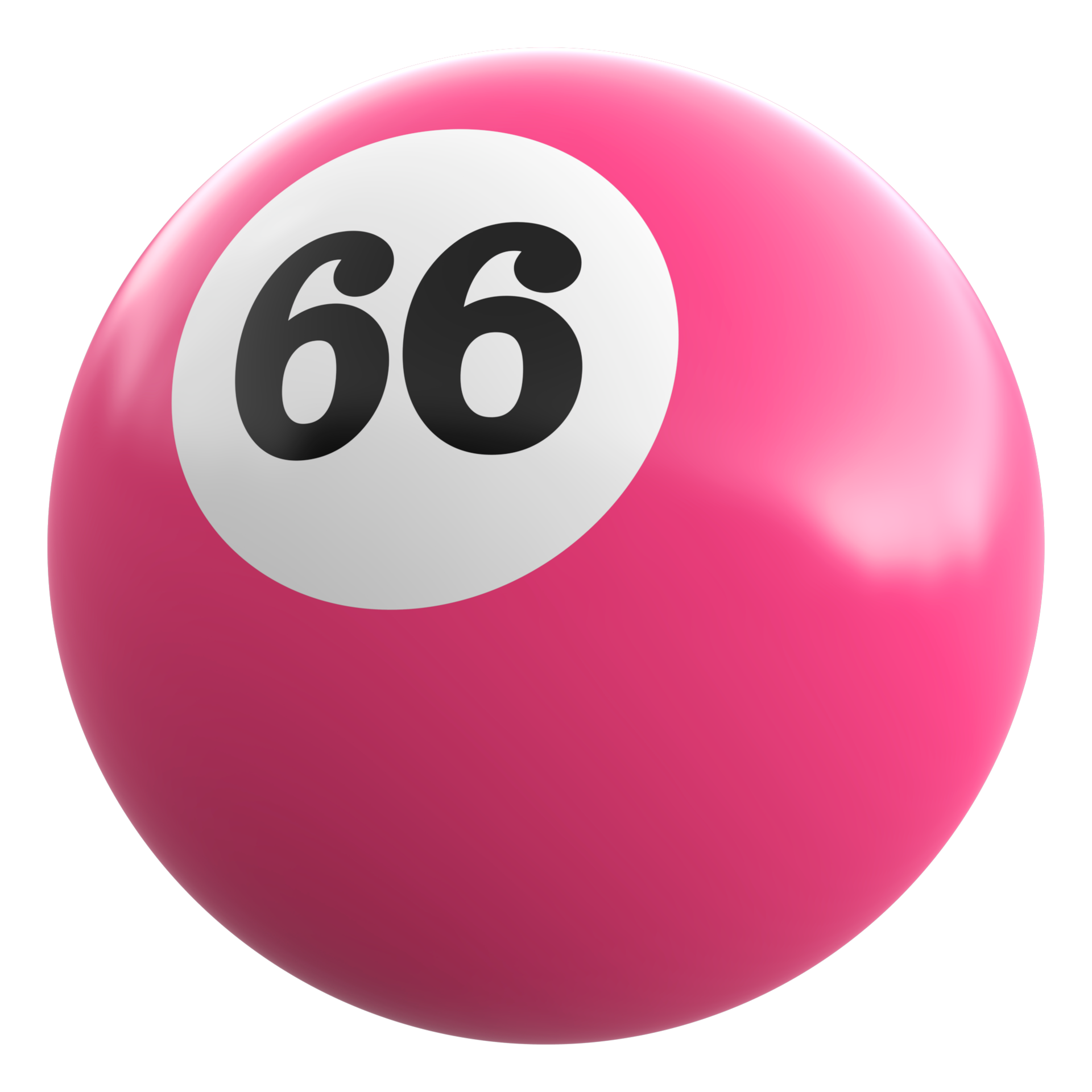 66 number 3d ball pink 36304188 PNG 66 number 3d ball pink 36304188 PNG