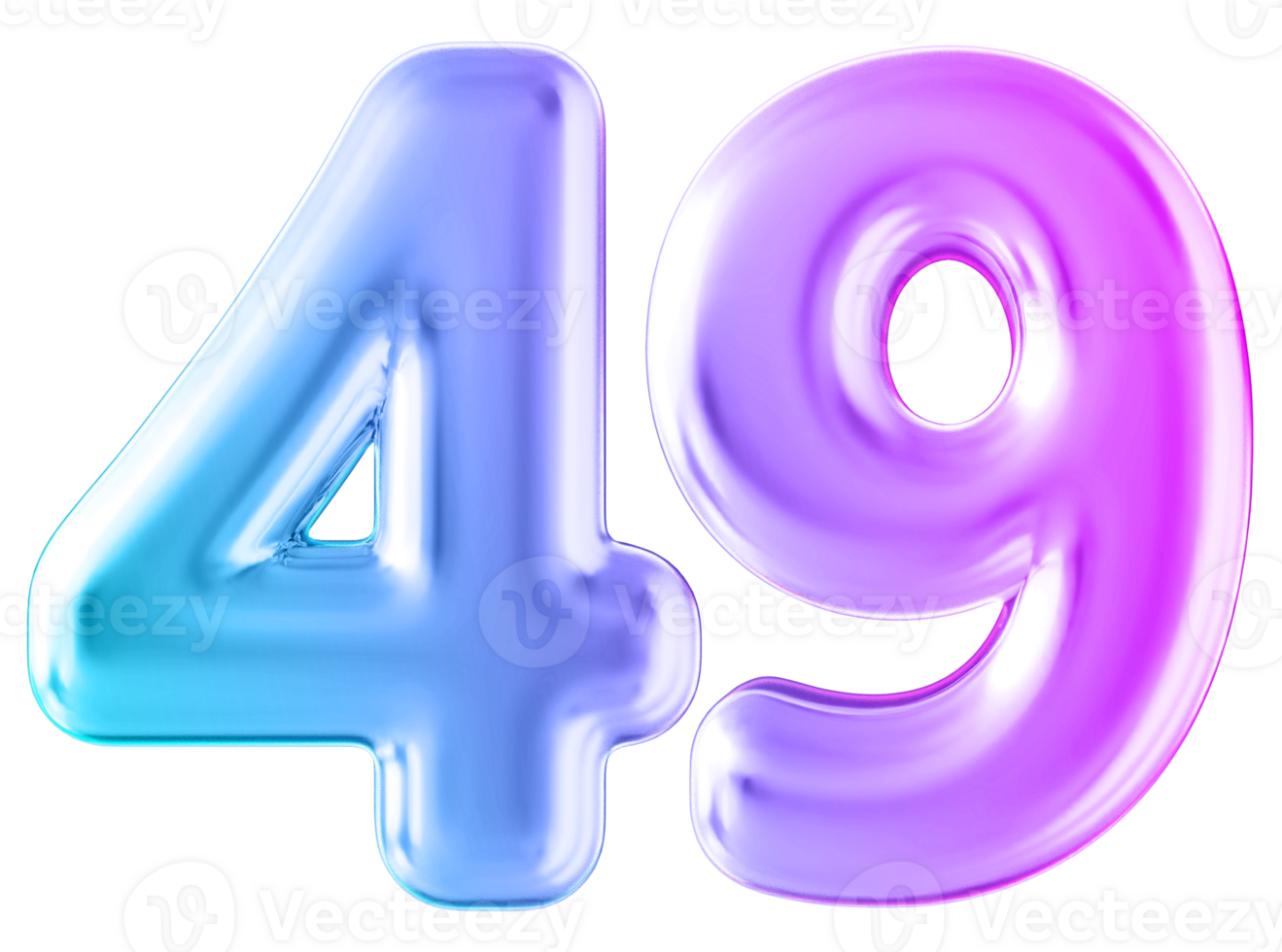 degradado 3d número 49 36304621 PNG