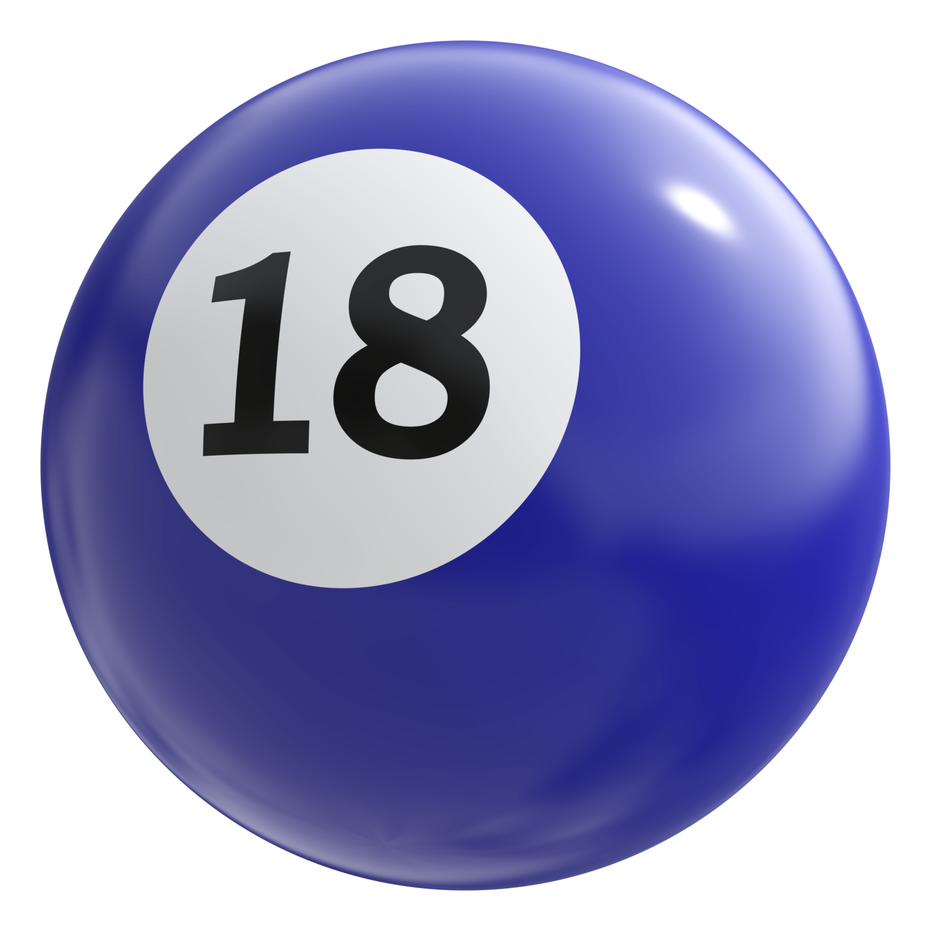 18-number-3d-ball-blue-36307355-png