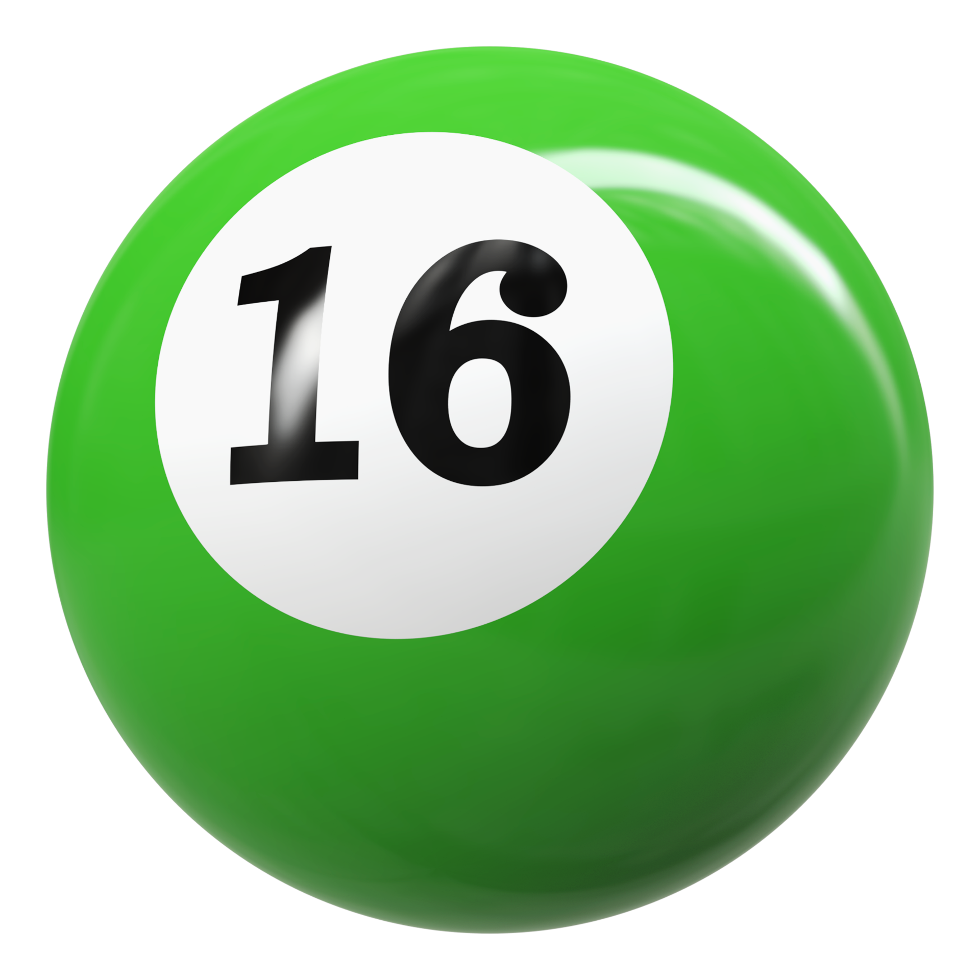 16 Number 3d Ball Green 36307399 PNG 16-number-3d-ball-green-36307399-png