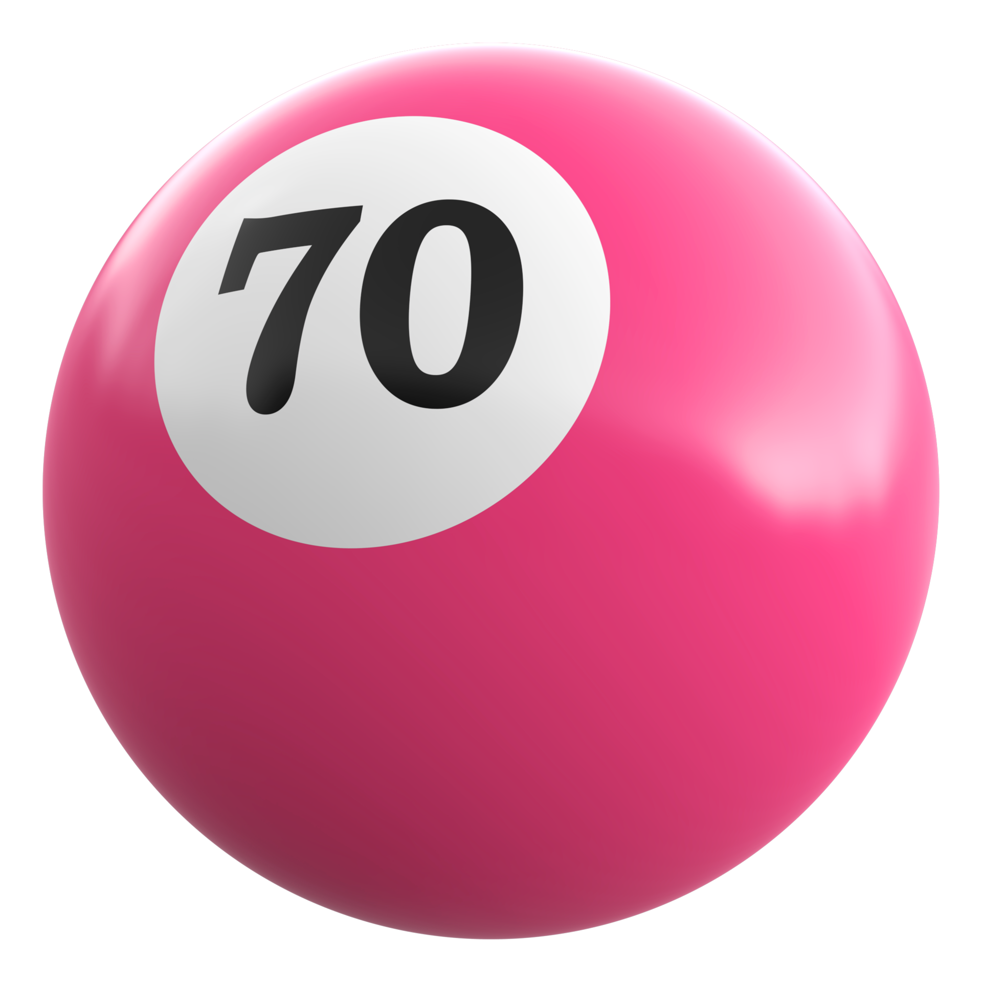70-number-3d-ball-pink-36308214-png