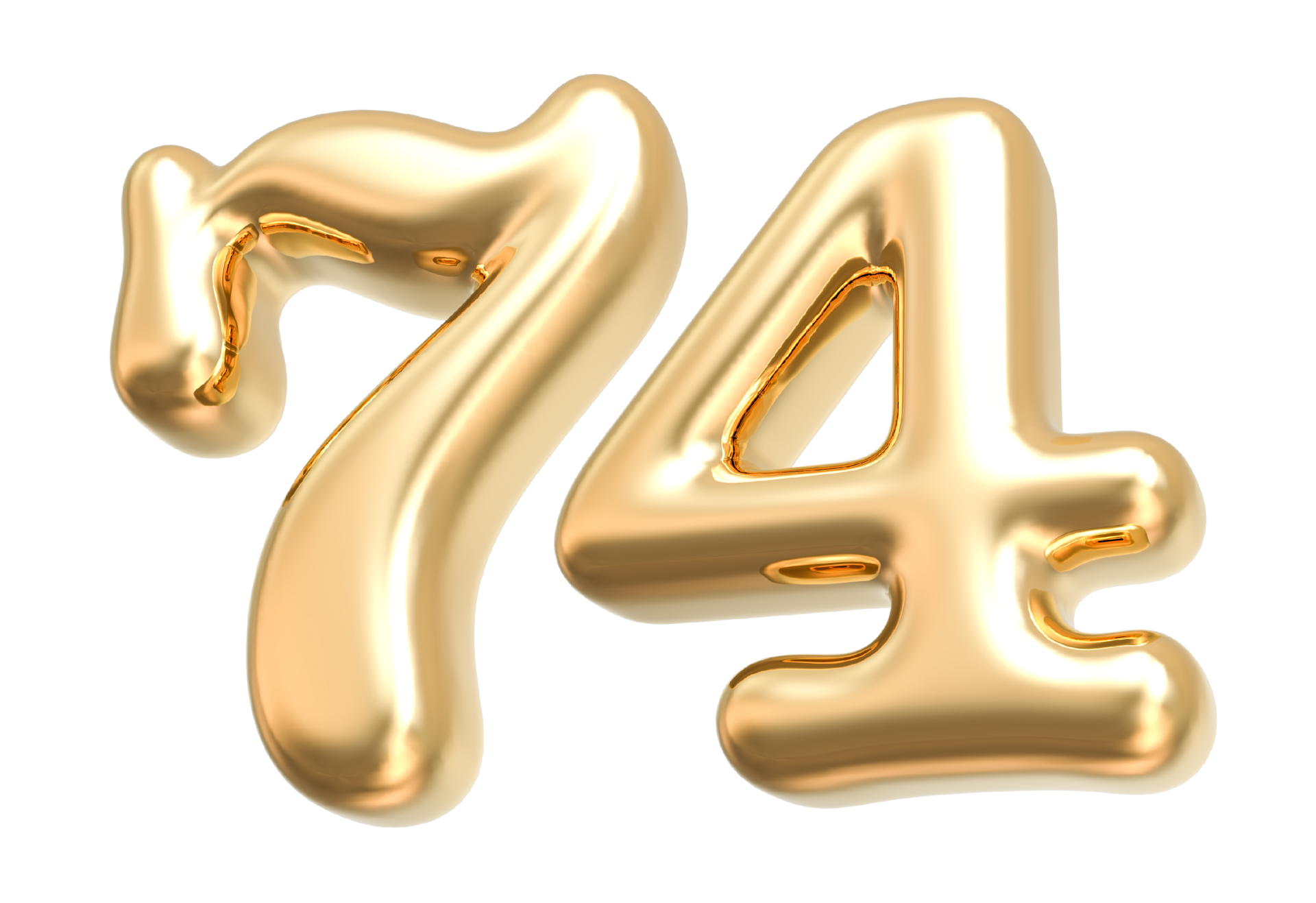 Gold 3d Number 74 36309144 PNG gold-3d-number-74-36309144-png