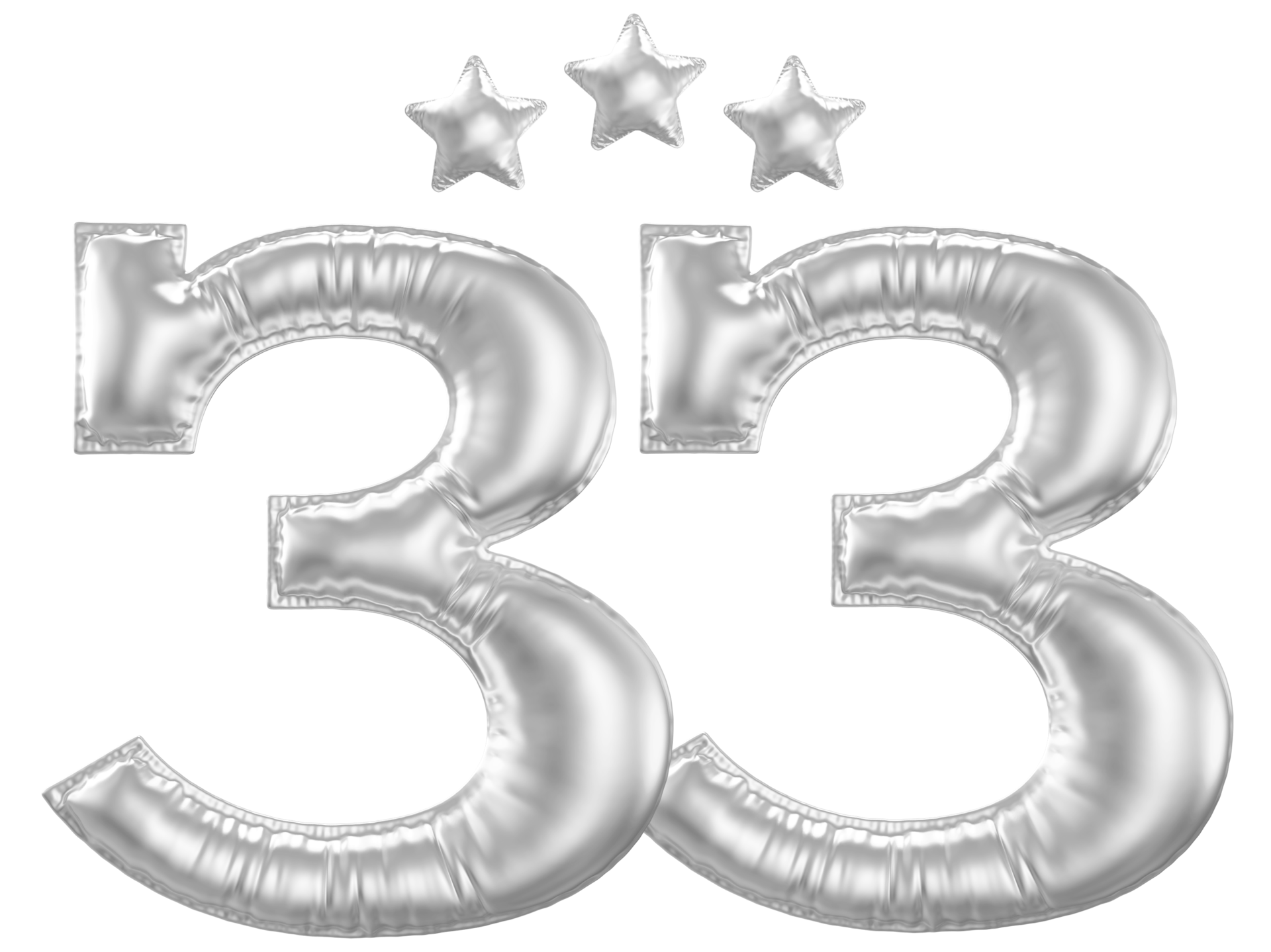 33 Aniversario N mero Plata Globo 36309345 PNG 33-aniversario-n-mero-plata-globo-36309345-png