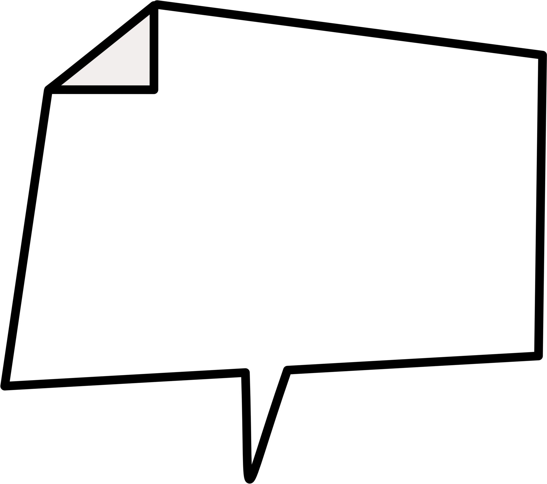 Black and white speech bubble balloon, icon sticker memo keyword planner text box banner, flat ...