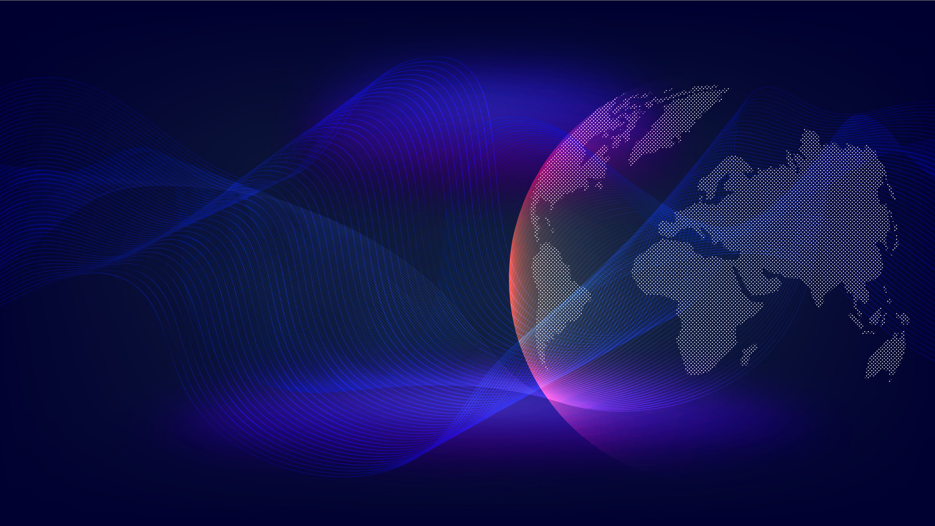 Abstract Global Network Connection Background Concept With Big Data