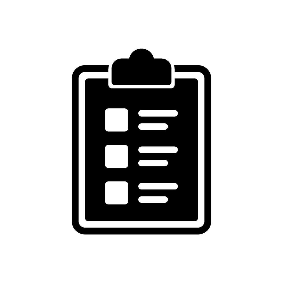 The clipboard icon contains a list of tasks 36313479 Vector Art at Vecteezy