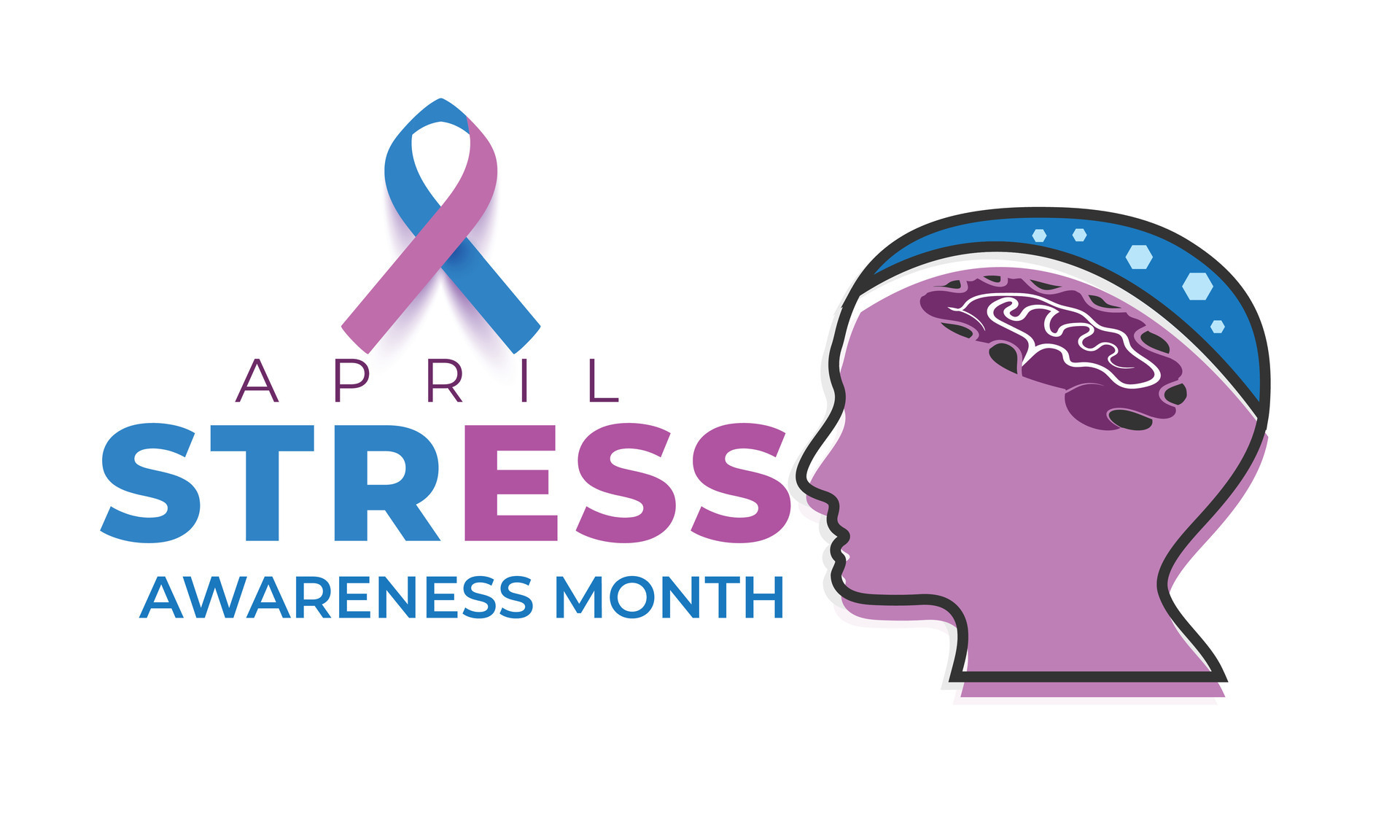 National Stress Awareness Month. background, banner, card, poster ... National Stress Awareness Month. background, banner, card, poster ...