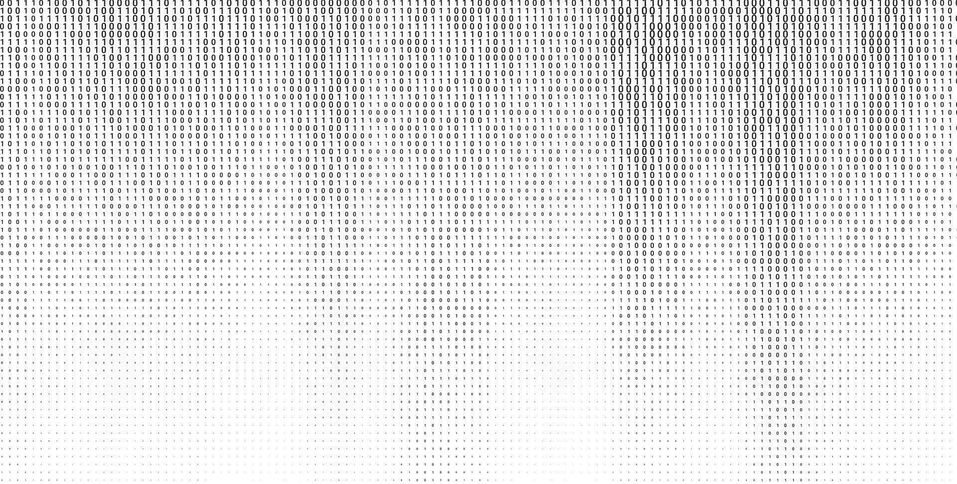 Halftone Letter Binary Code Pattern Forming Falling Ray Texture Coding Language Symbols Made