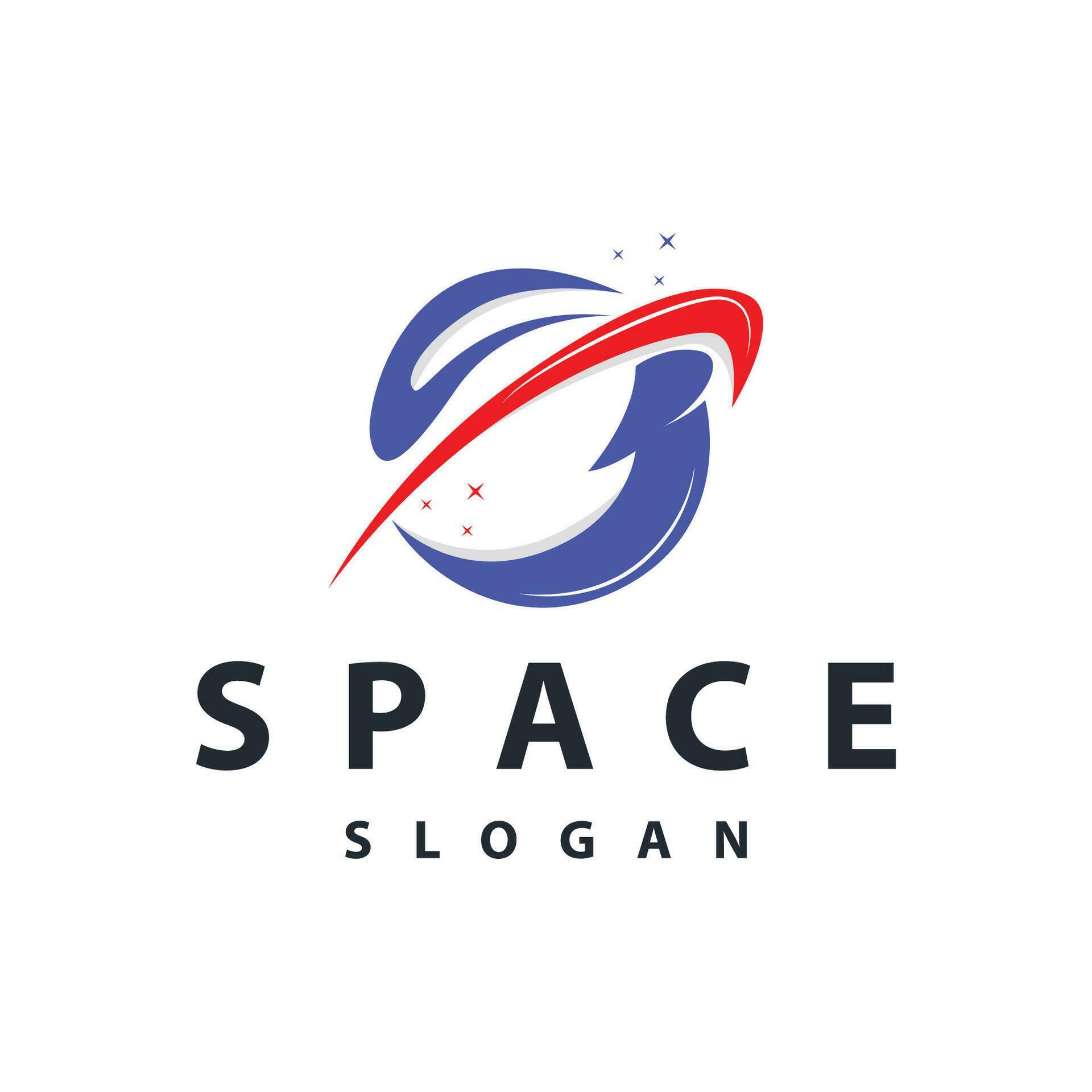 Space logo modern design planet template illustration simple circle ...