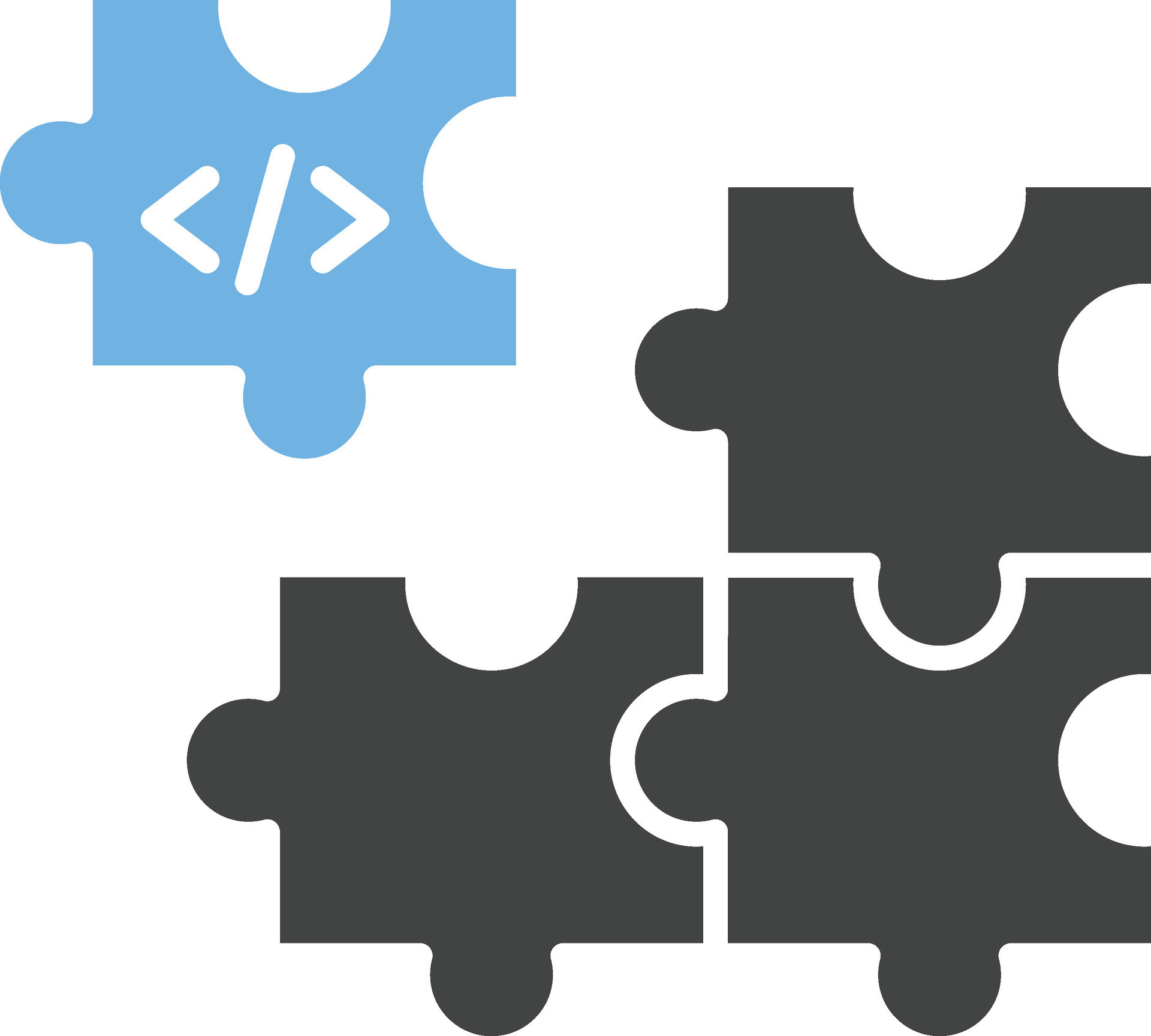 Piece of Code icon vector image. 36319201 Vector Art at Vecteezy