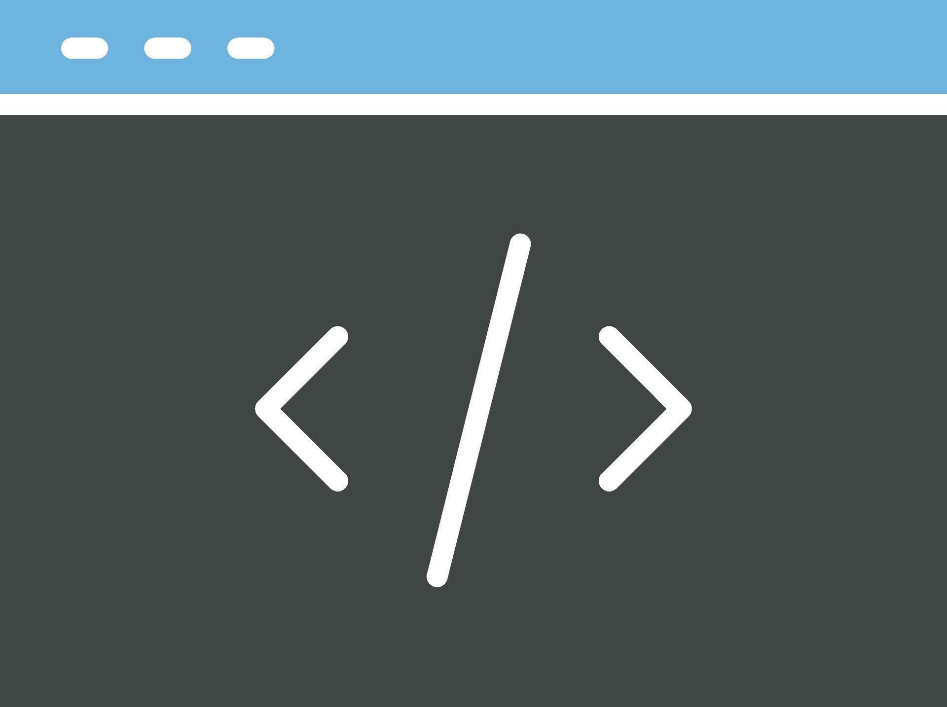 Code icon vector image. 36319302 Vector Art at Vecteezy