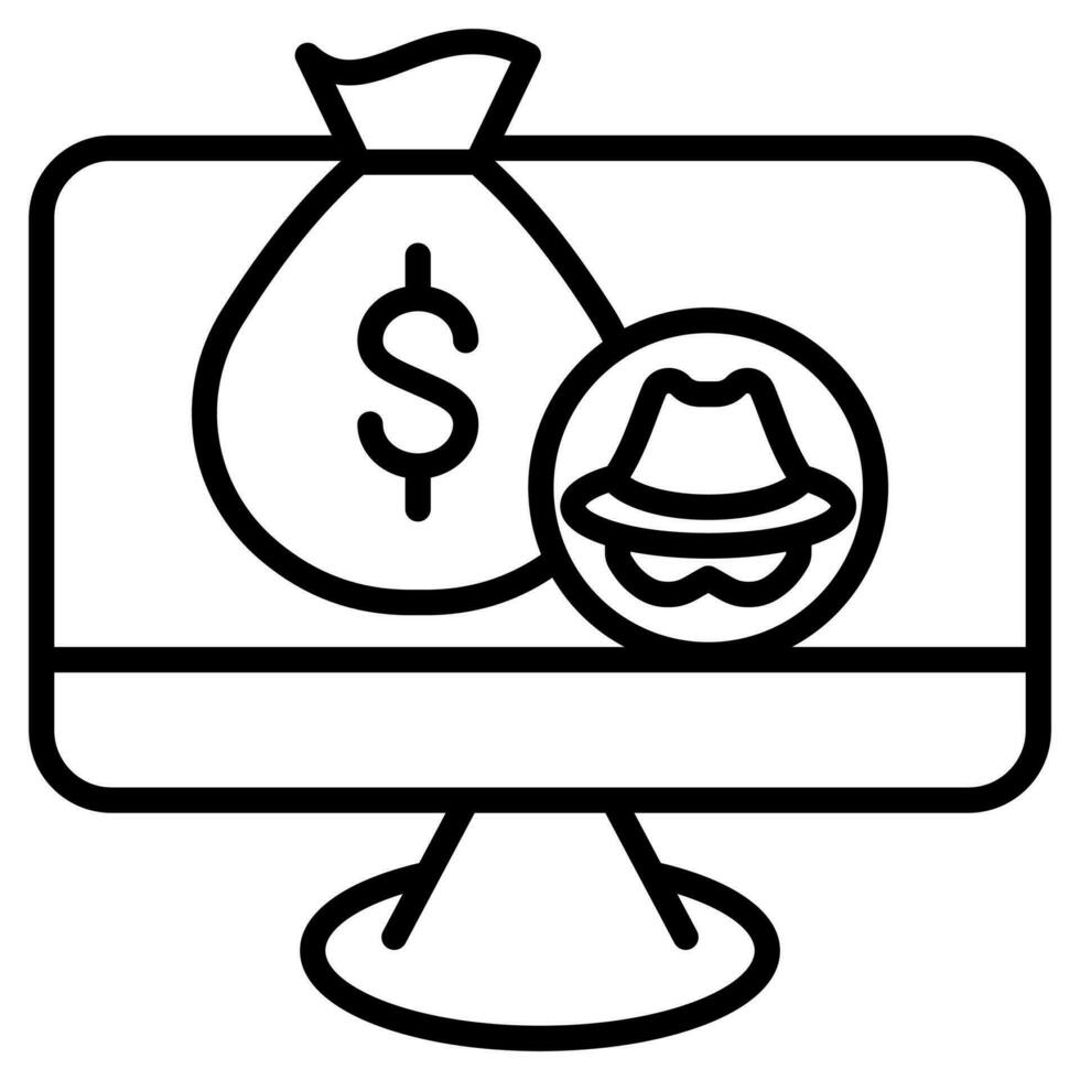 E-Financial Fraud icon line vector illustration 36322882 Vector Art at ... E-Financial Fraud icon line vector illustration 36322882 Vector Art at ...