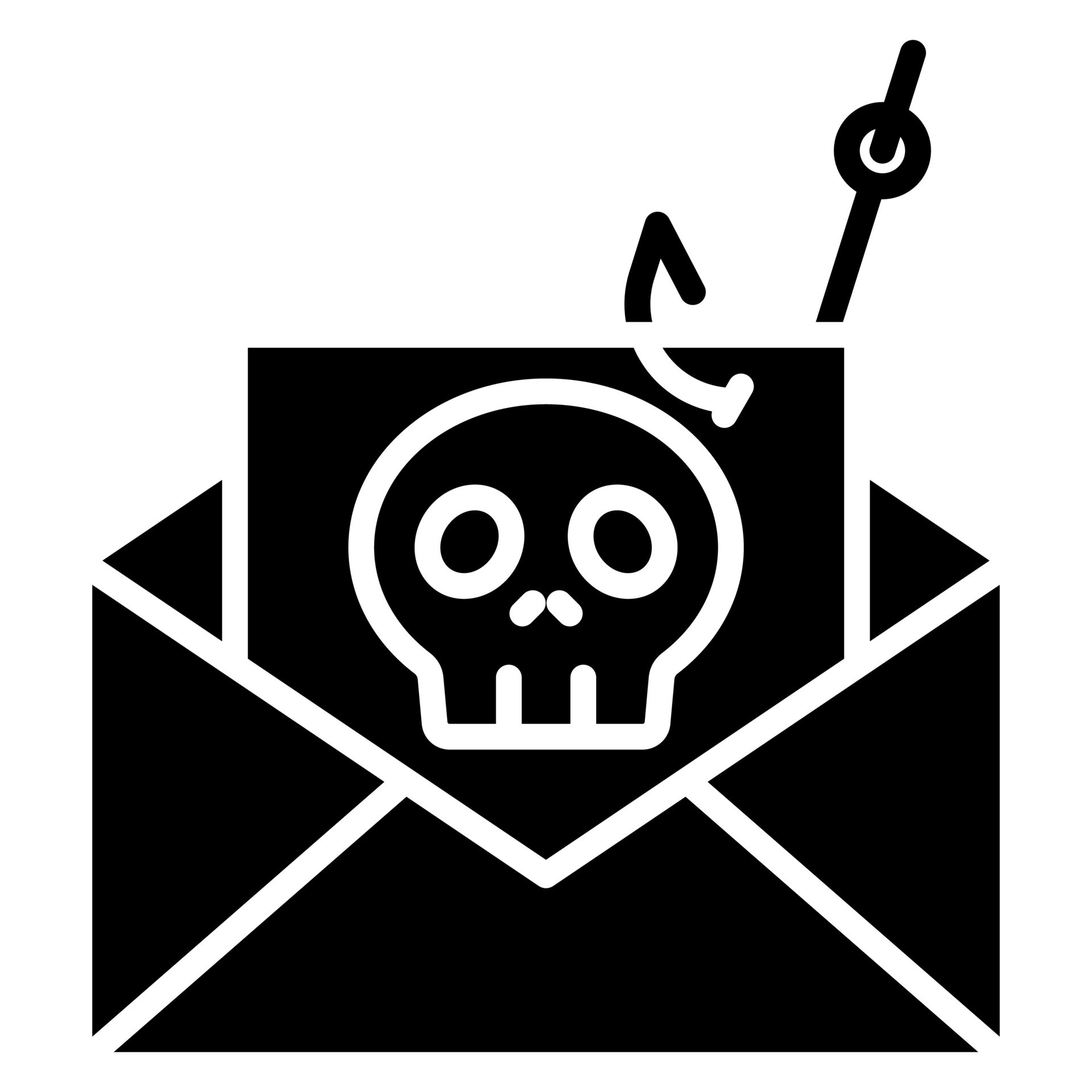 Phishing Extortion Icon Line Vector Illustration 36322911 Vector Art At