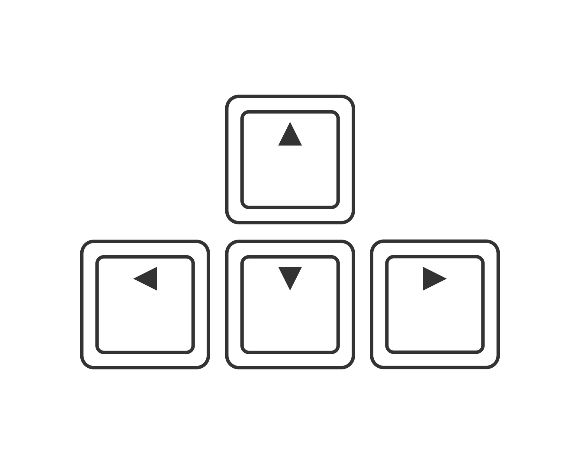 Cursor Key Arrangements The Four Cursor Keys Up Down Left And