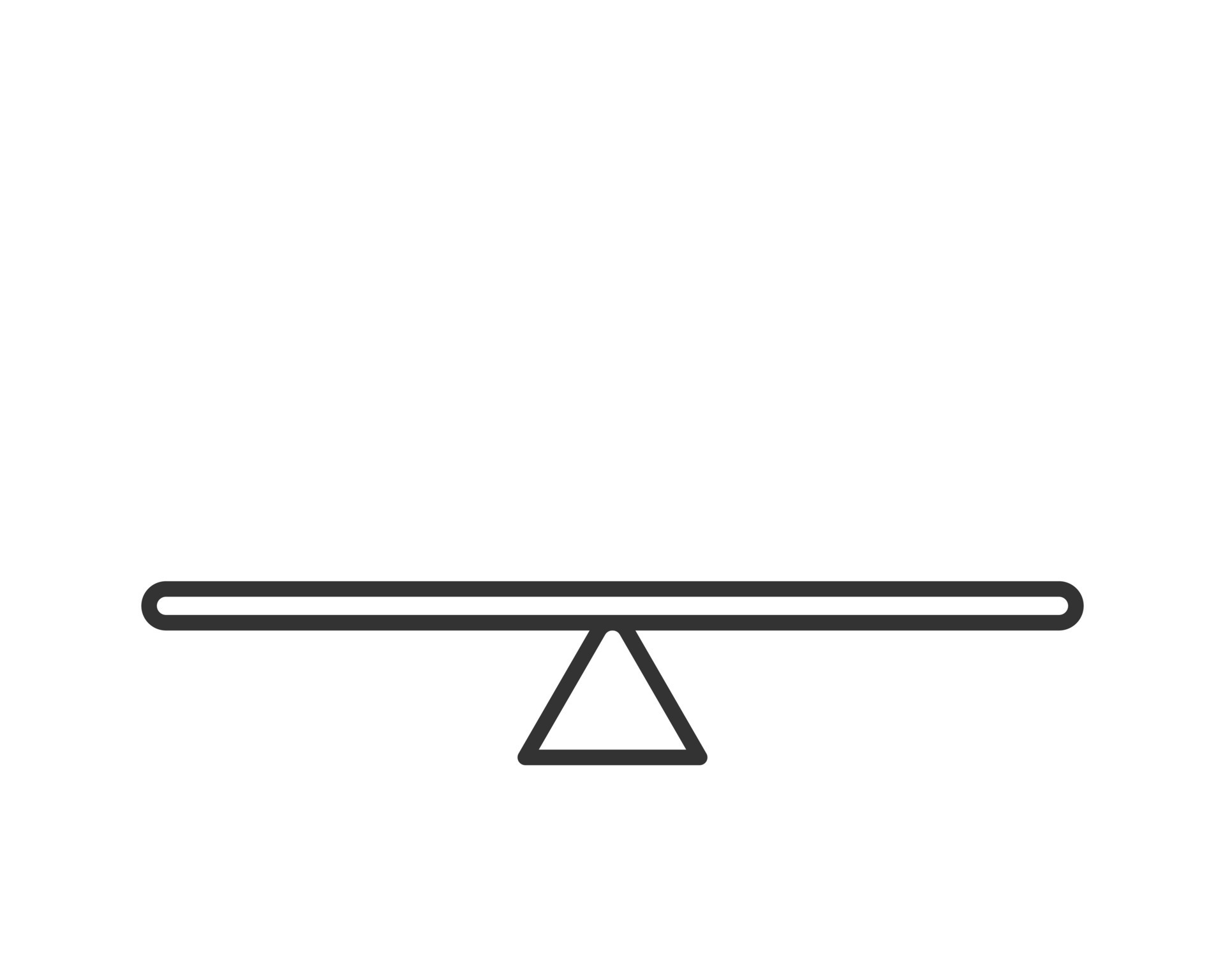 An empty blank wood see saw balance scale on white background. 36323945 Vector Art at Vecteezy