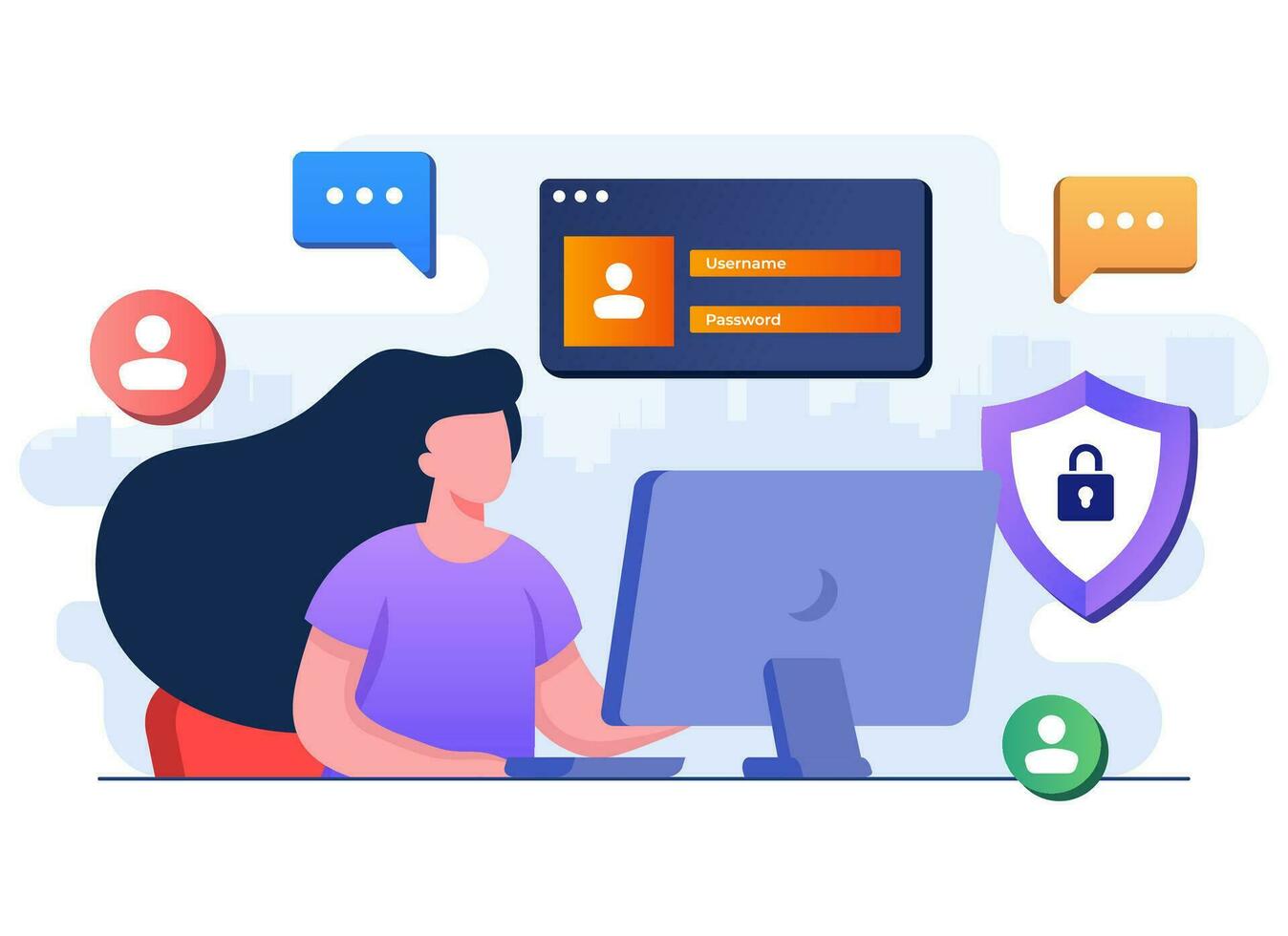 Secure Personal Data Using Password Protection Cyber Security Network