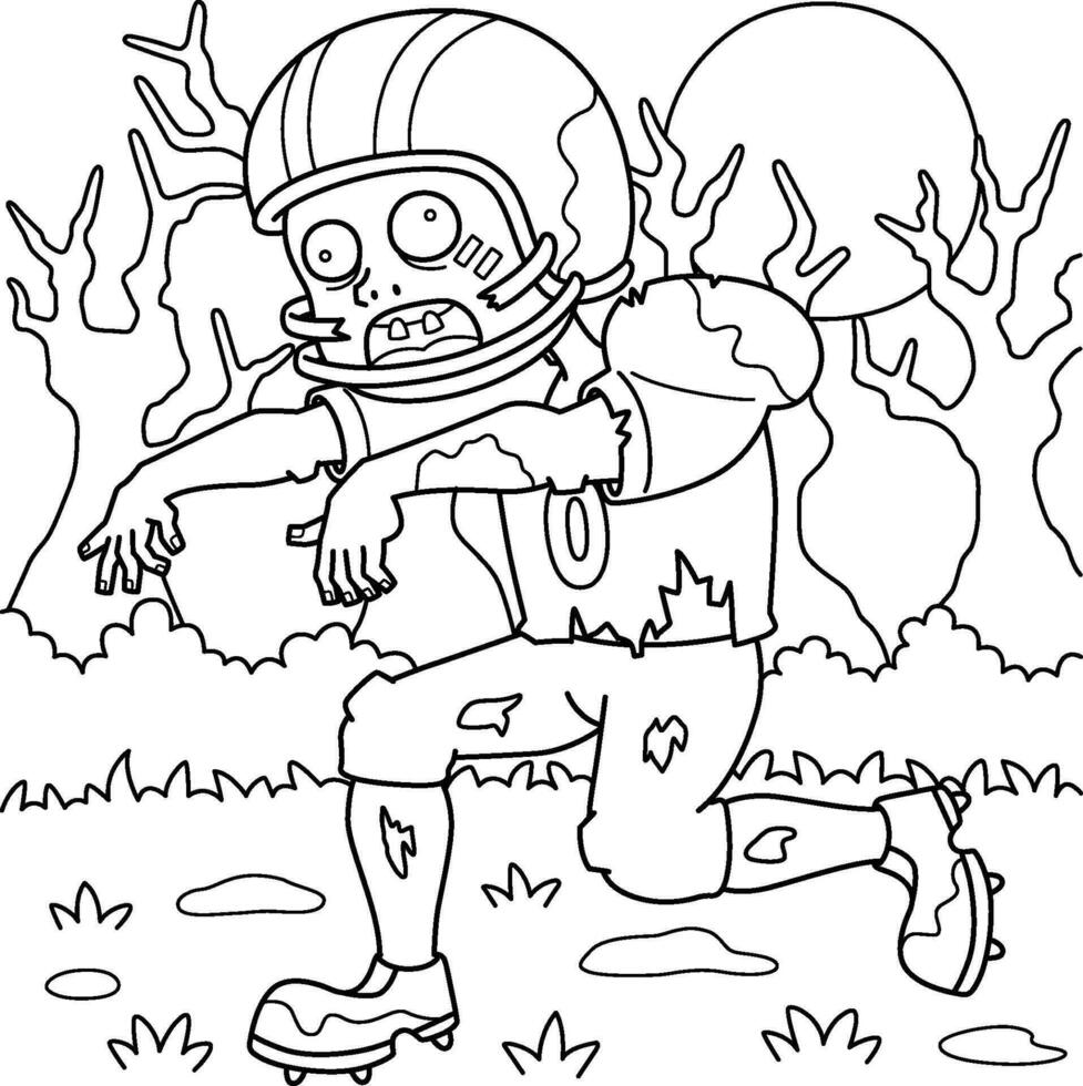 Zombie Coloring Page
