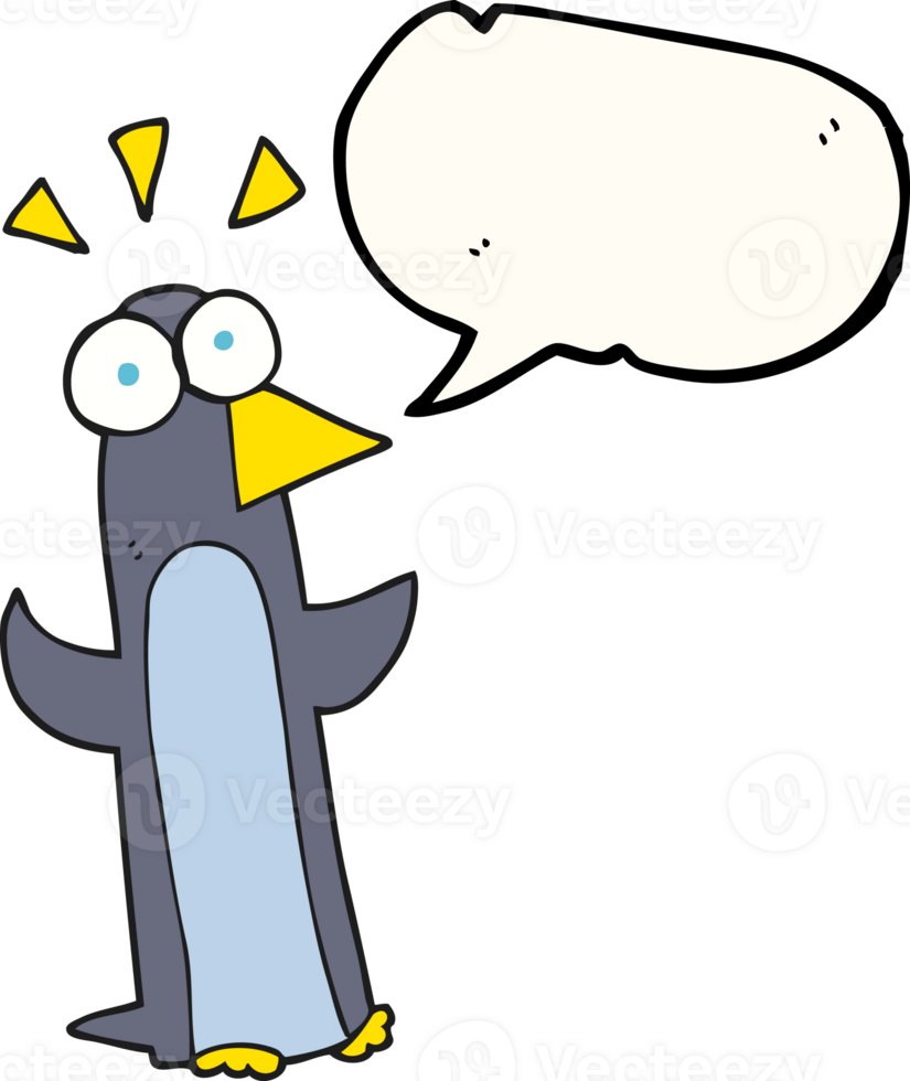 freehand drawn speech bubble cartoon surprised penguin 36332010 PNG freehand drawn speech bubble cartoon surprised penguin 36332010 PNG