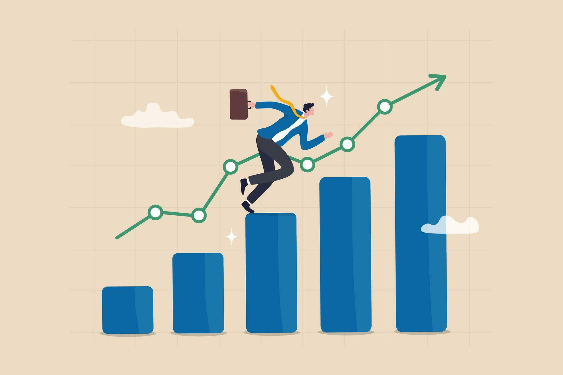 Business Growth Challenge To Success Career Growing Achievement