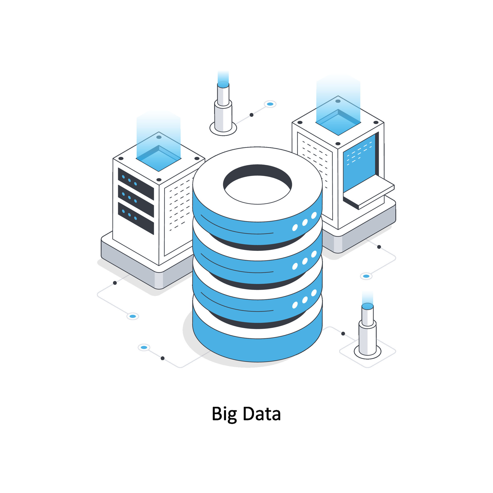 Big Data Isometric Stock Illustration Eps File 36346235 Vector Art At Vecteezy