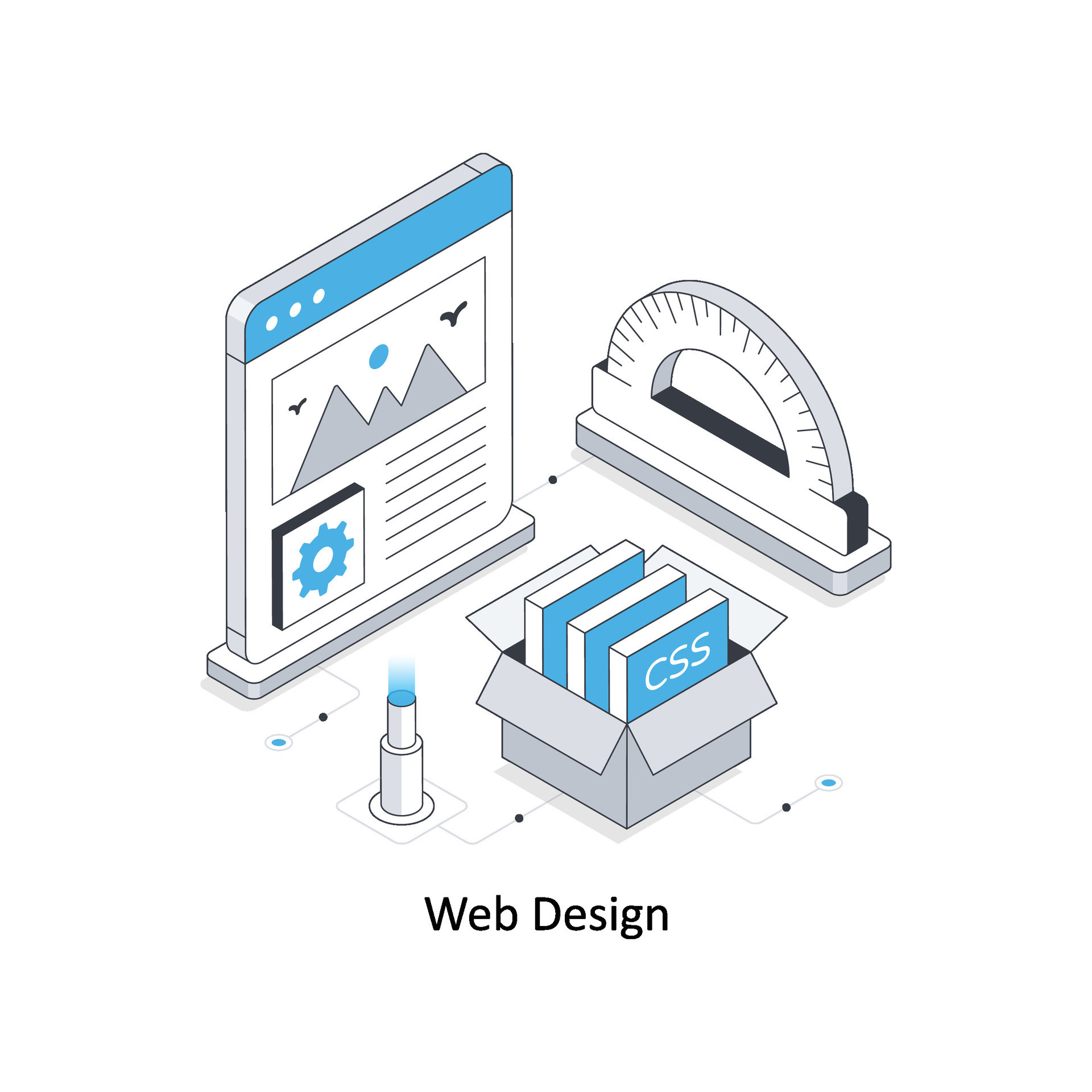 Web Design Isometric Stock Illustration Eps File 36346241 Vector Art