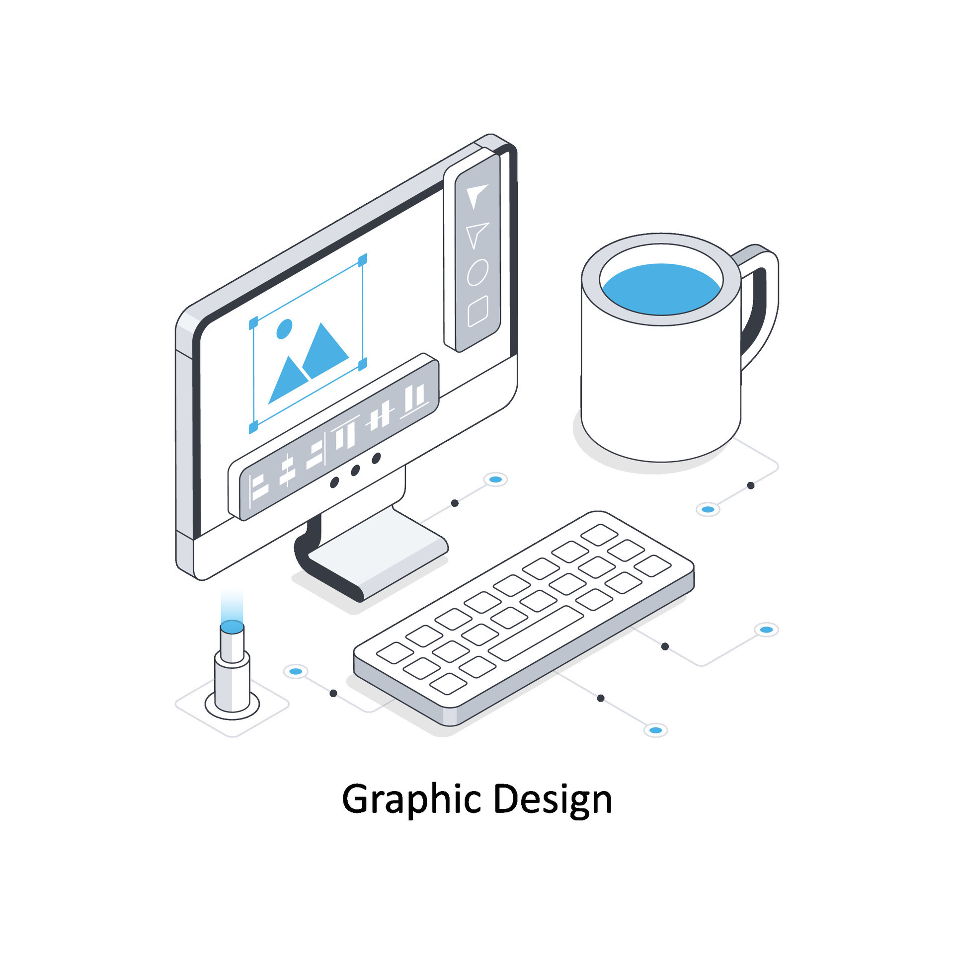 Graphic Design Isometric Stock Illustration Eps File 36346263 Vector Art At Vecteezy