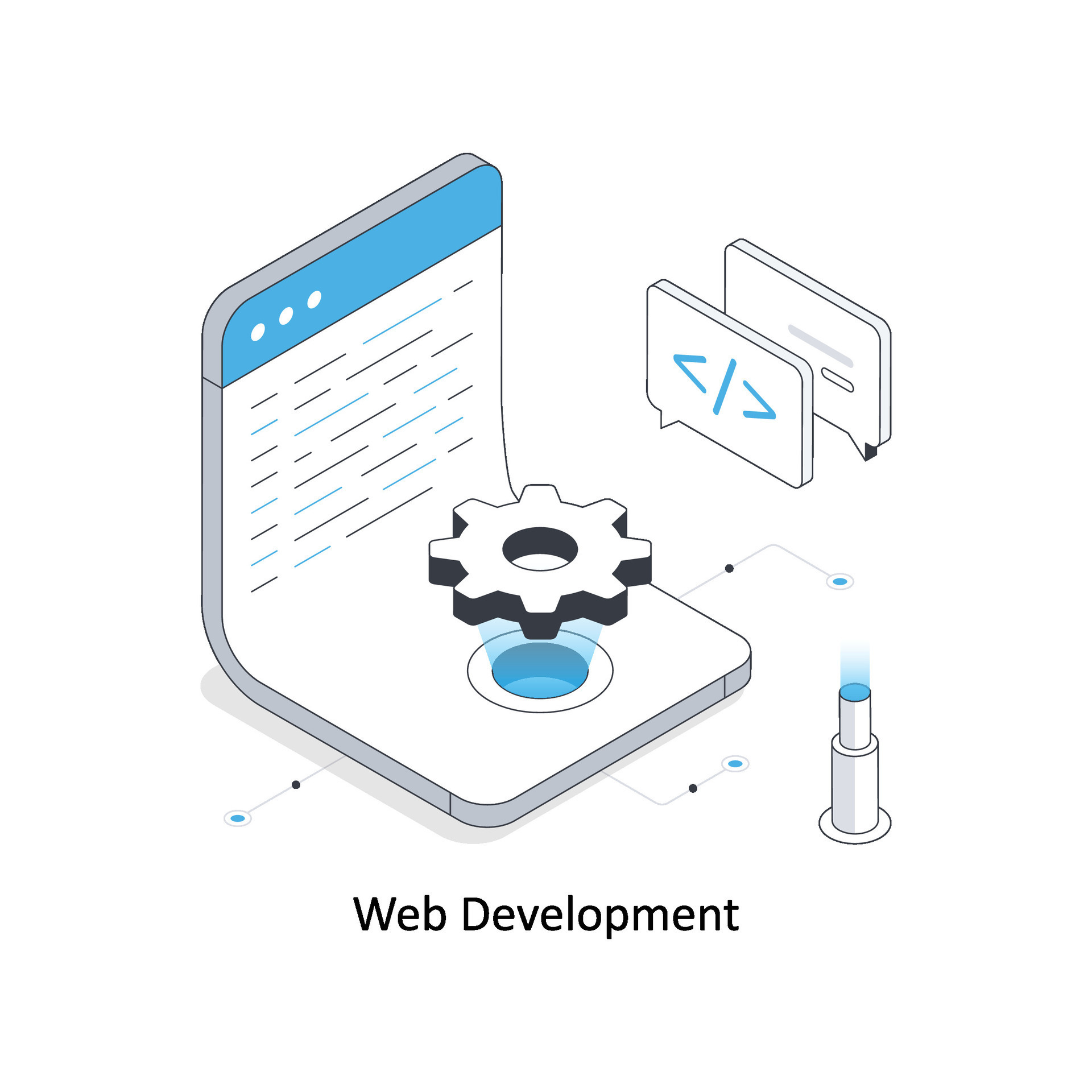 Web Development isometric stock illustration. EPS File 36346283 Vector ...