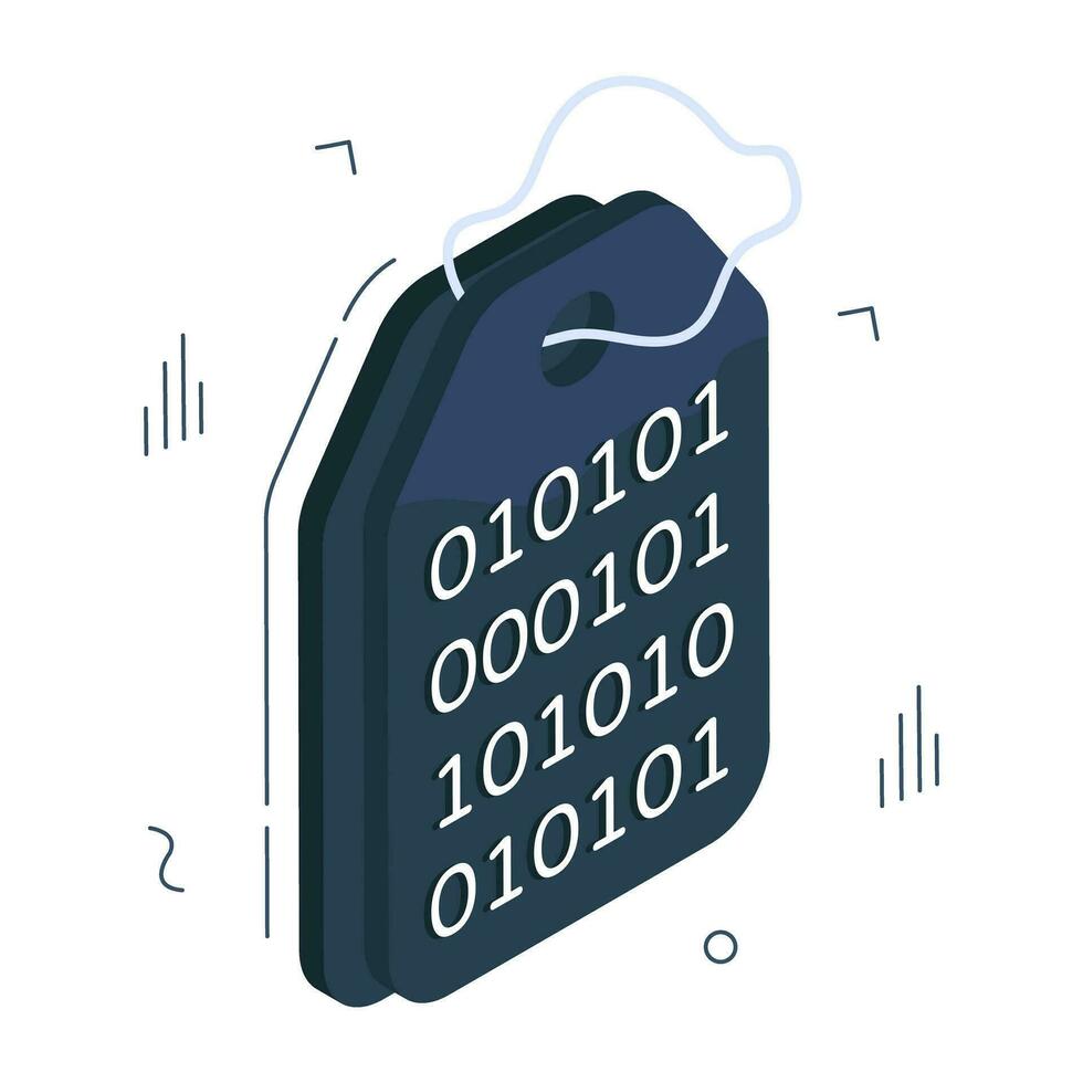 Vector design of binary code tag 36350196 Vector Art at Vecteezy