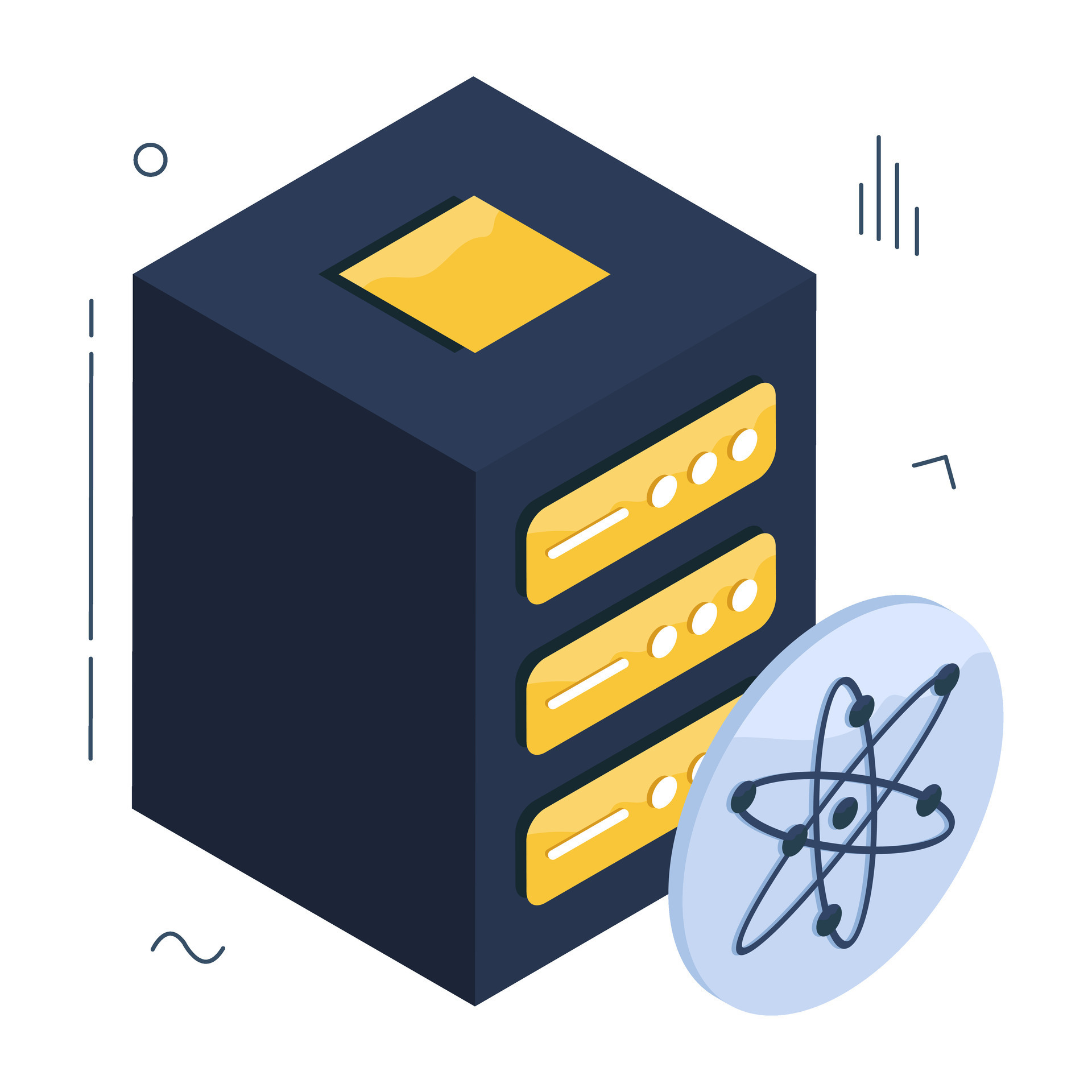 An isometric icon design of data science 36350200 Vector Art at Vecteezy
