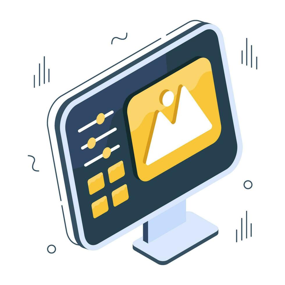 Conceptual isometric design icon of web gallery 36352486 Vector Art at ...