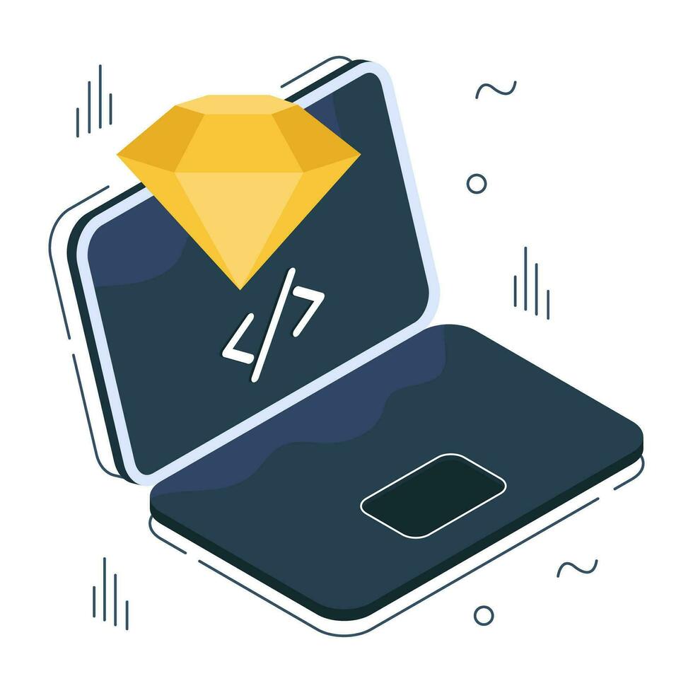 Unique design icon of premium coding 36352529 Vector Art at Vecteezy