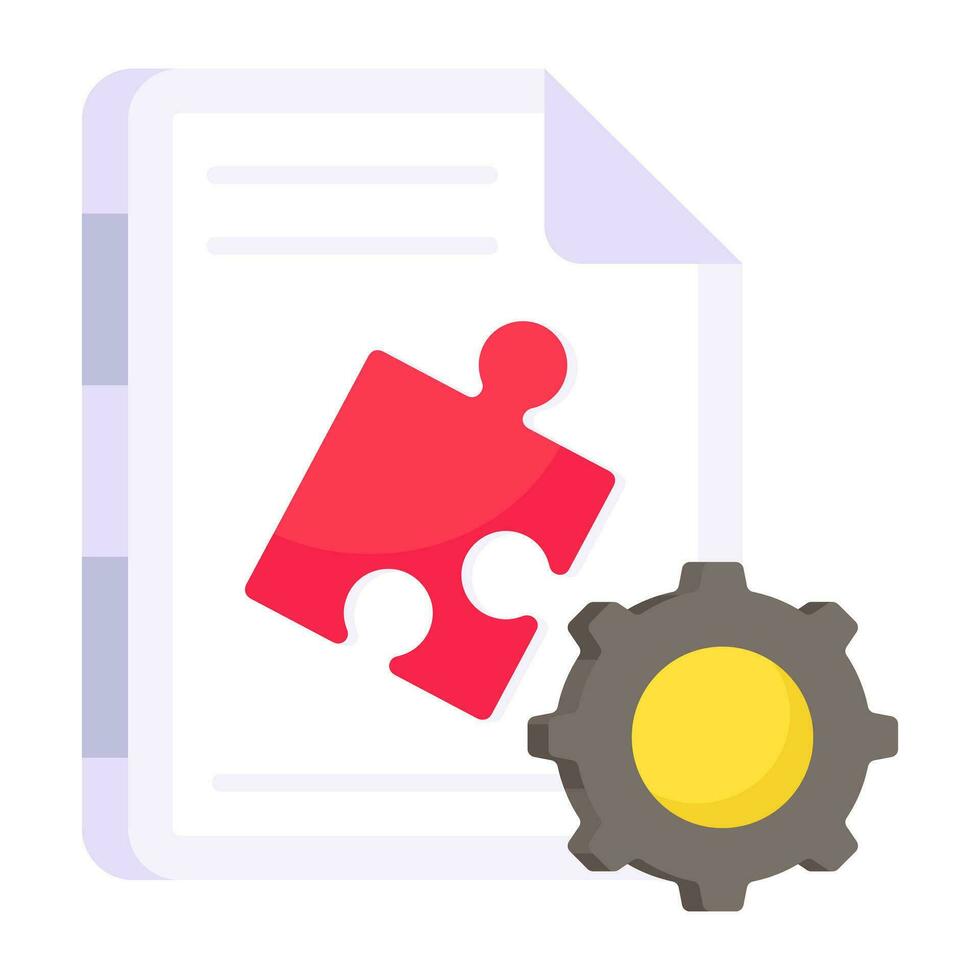 A unique design icon of file setting 36352842 Vector Art at Vecteezy