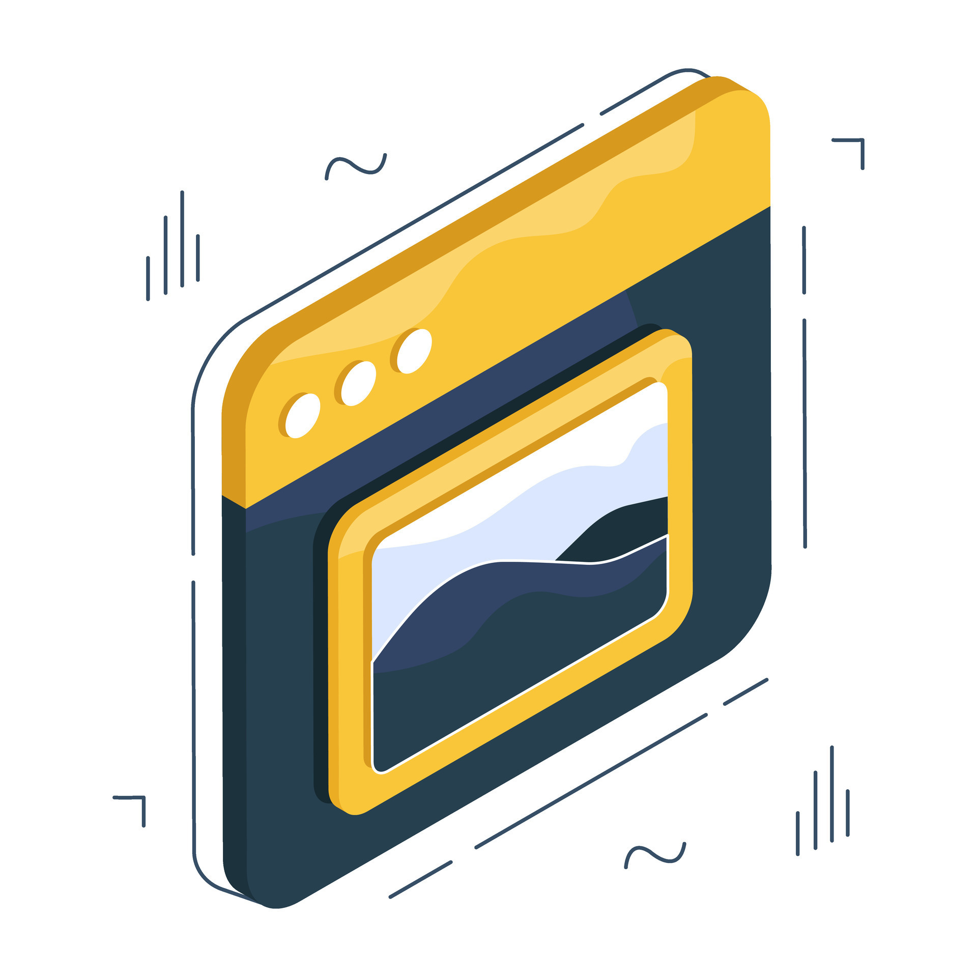 Conceptual Isometric Design Icon Of Web Gallery 36352859 Vector Art At