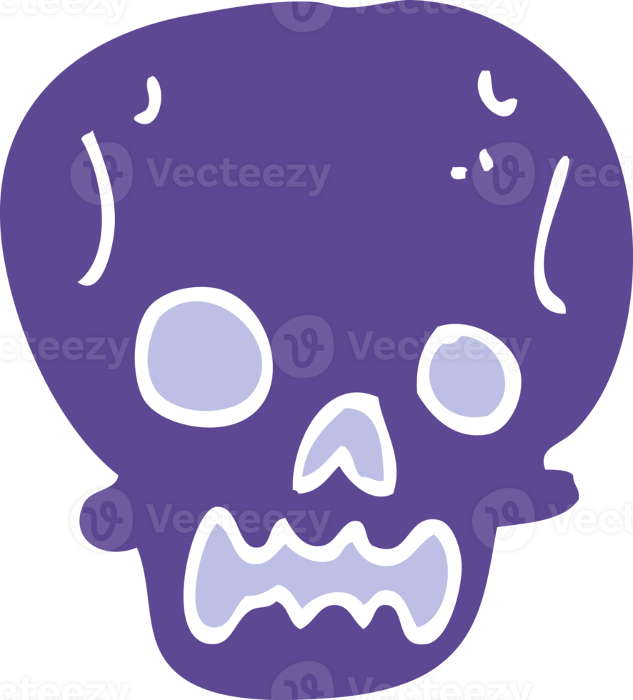 Cartoon Doodle Halloween Skull 36353367 Png