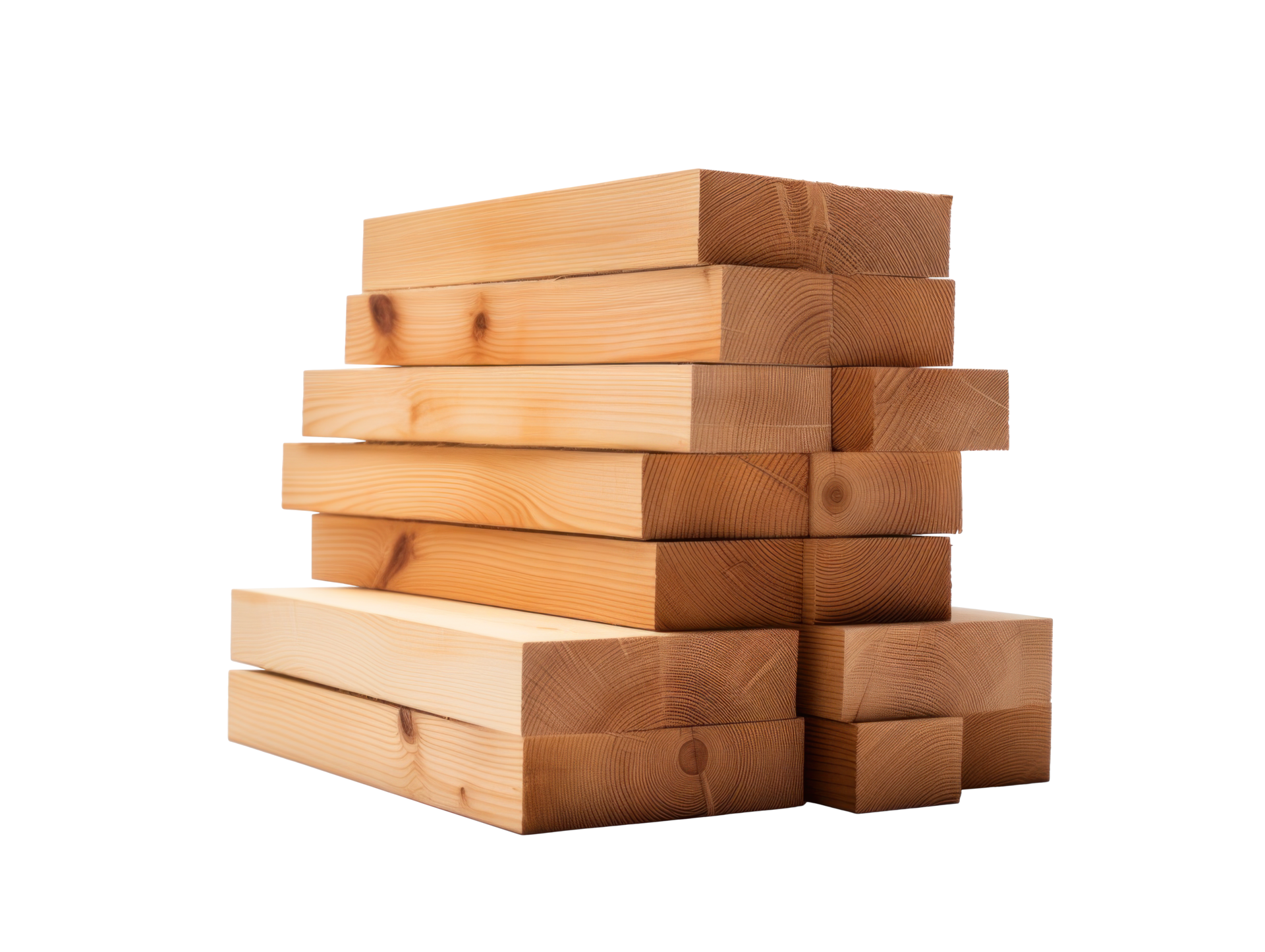 Ai Generated Stack Of Rough Wood Planks 36354033 Png