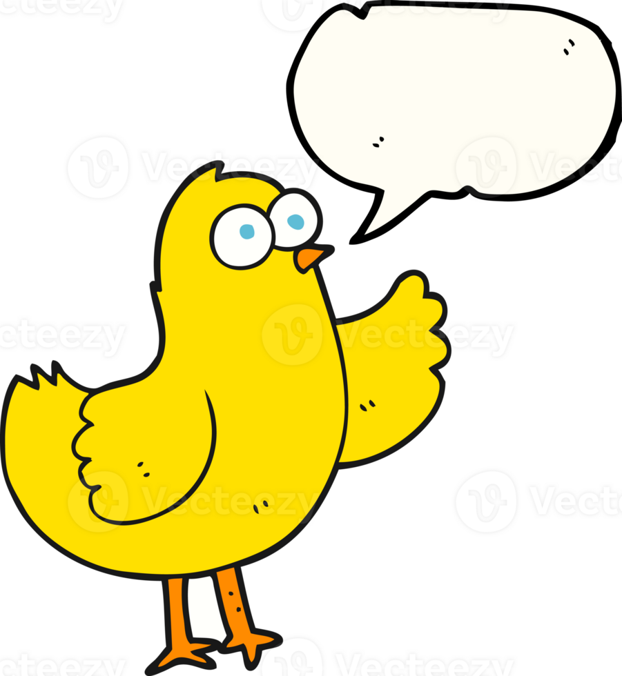Speech Bubble Cartoon Bird 36354848 Png