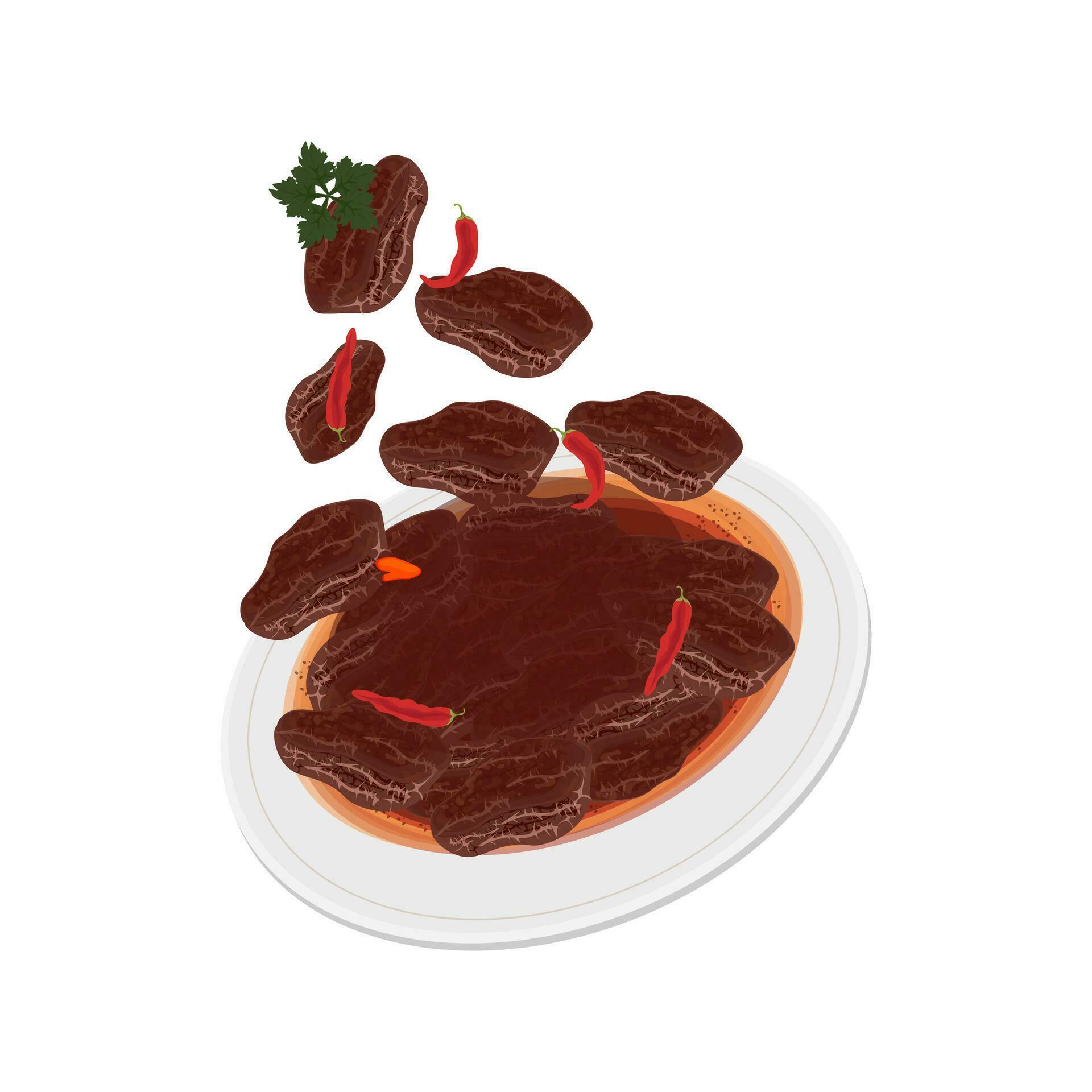 Beef Rendang Levitation Vector Illustration Logo 36356506 Vector Art At Vecteezy
